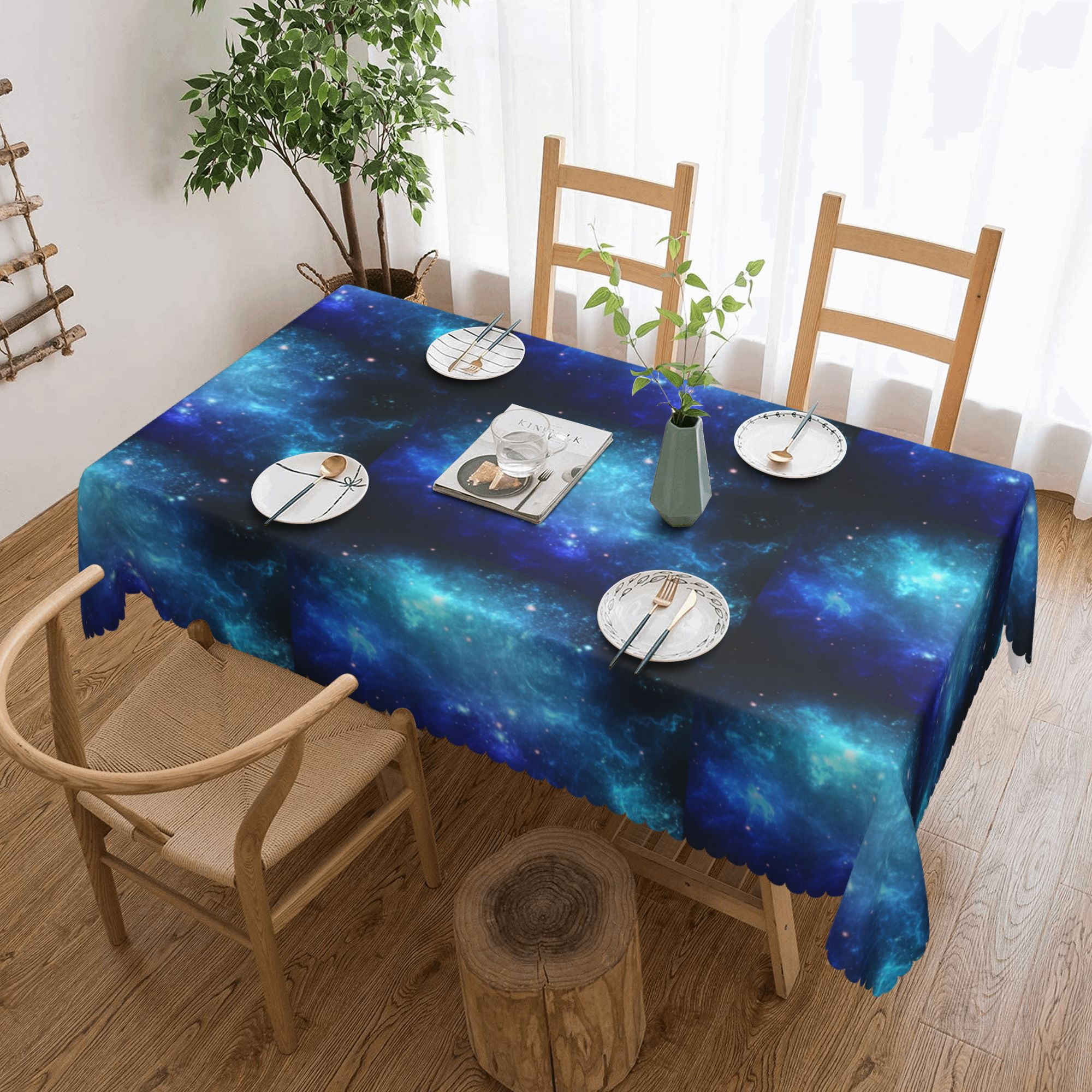 Tablecloth Galaxy Nebula Space Table Cloth For Rectangle Tables ...