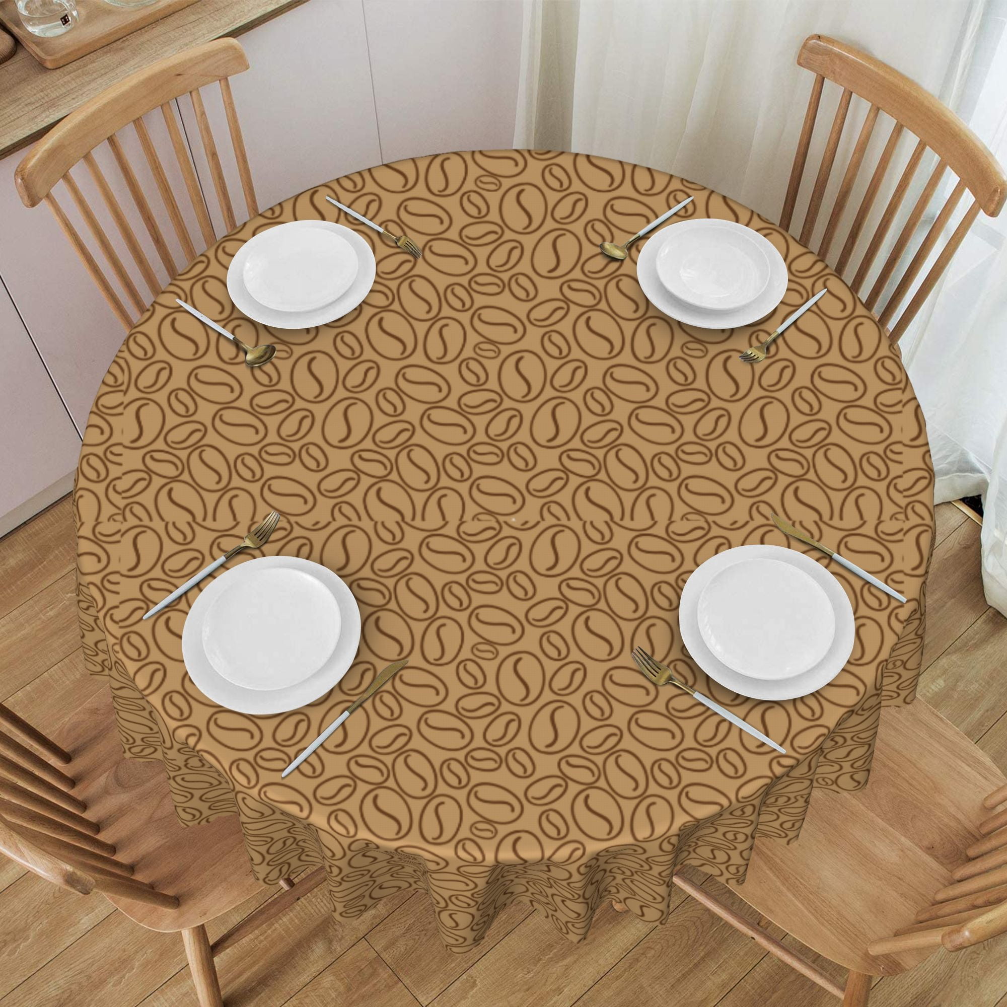 Tablecloth Geometric Polygon Background Table Cloth For Circular Tables ...