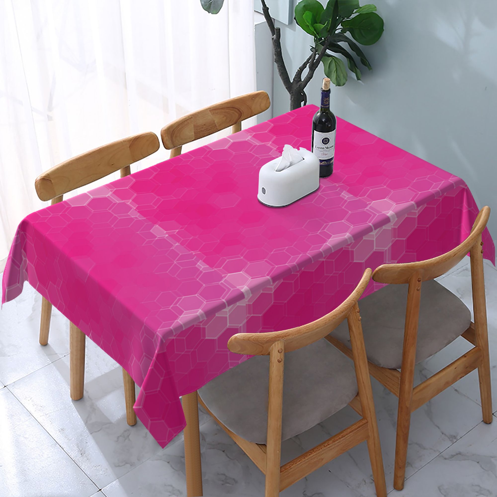 Tablecloth Geometric Polygon Background Table Cloth For Rectangle ...