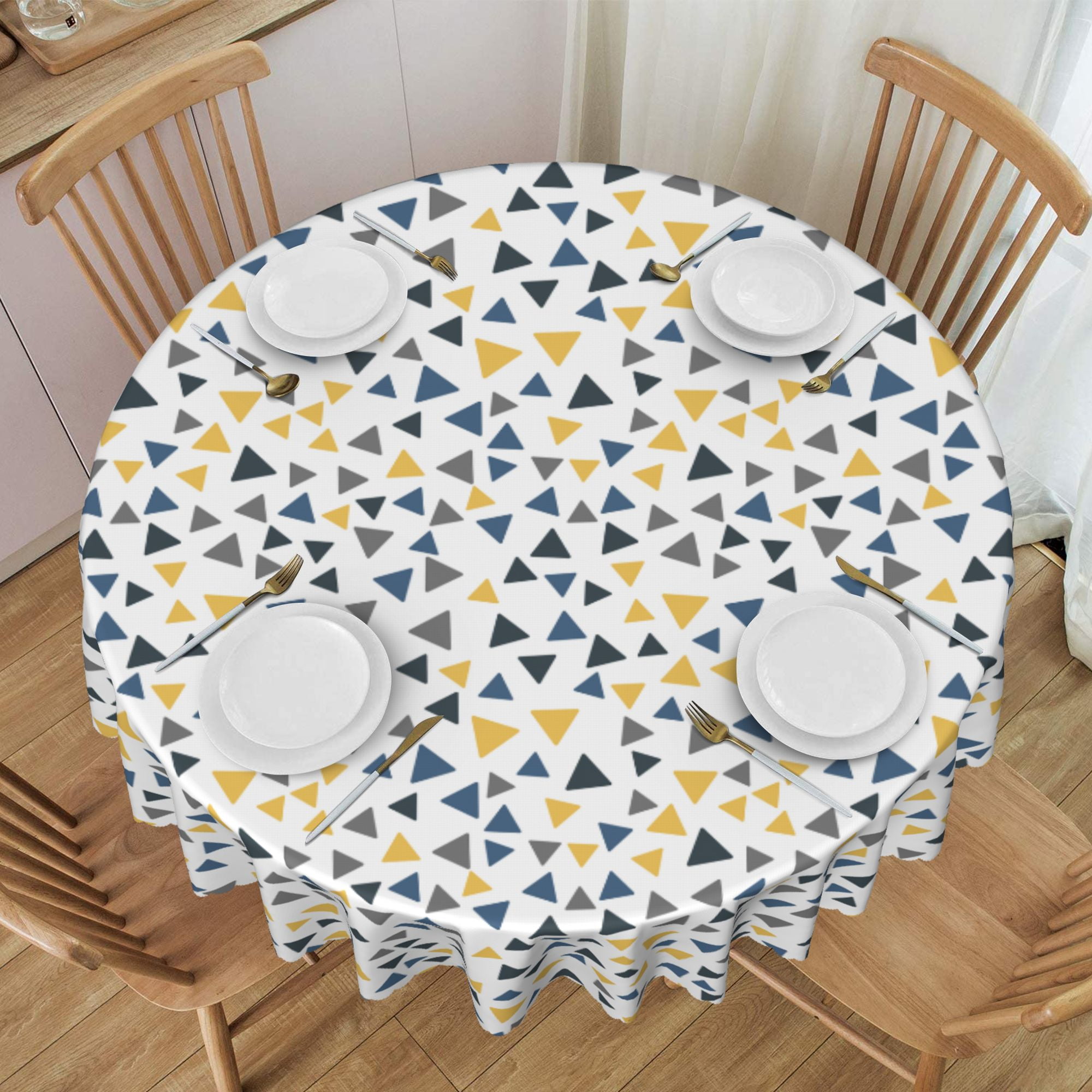 Tablecloth Geometric Shape Patterns Table Cloth For Circular Tables ...