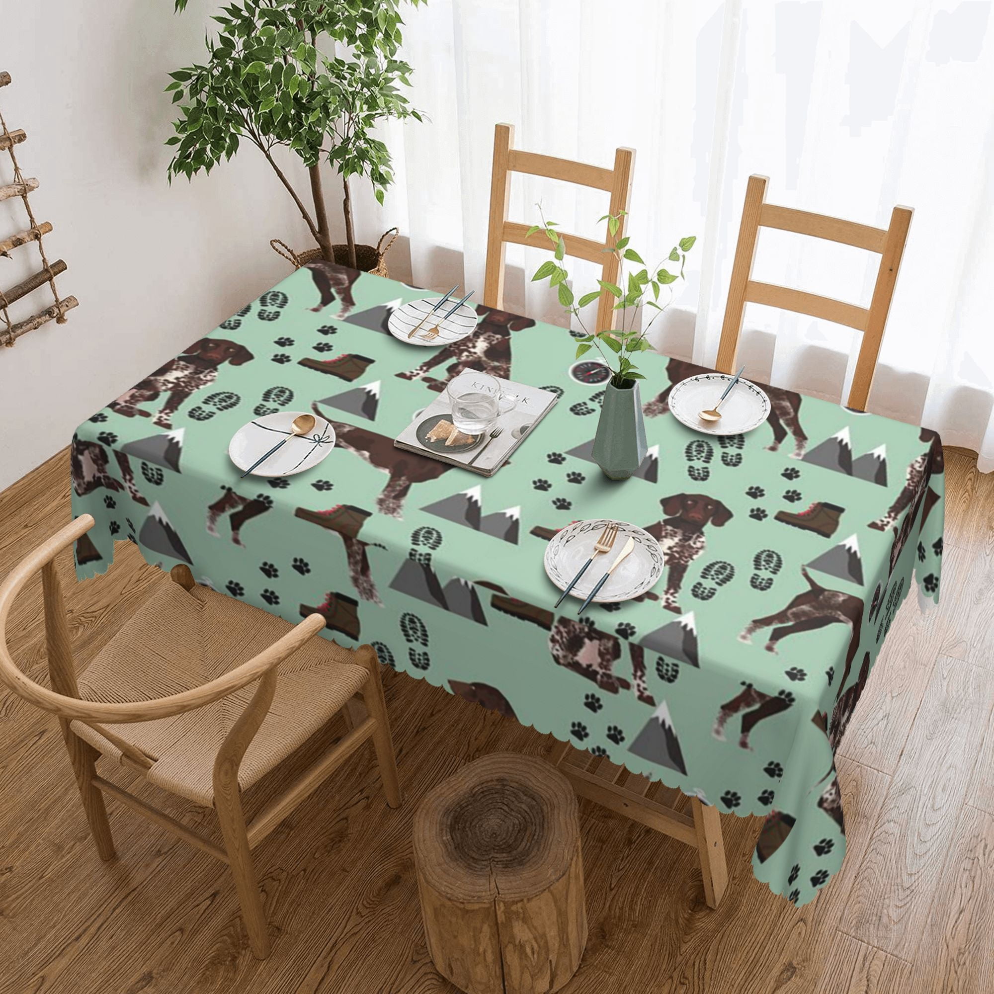 Tablecloth German Shorthaired Pointer Table Cloth For Rectangle Tables ...