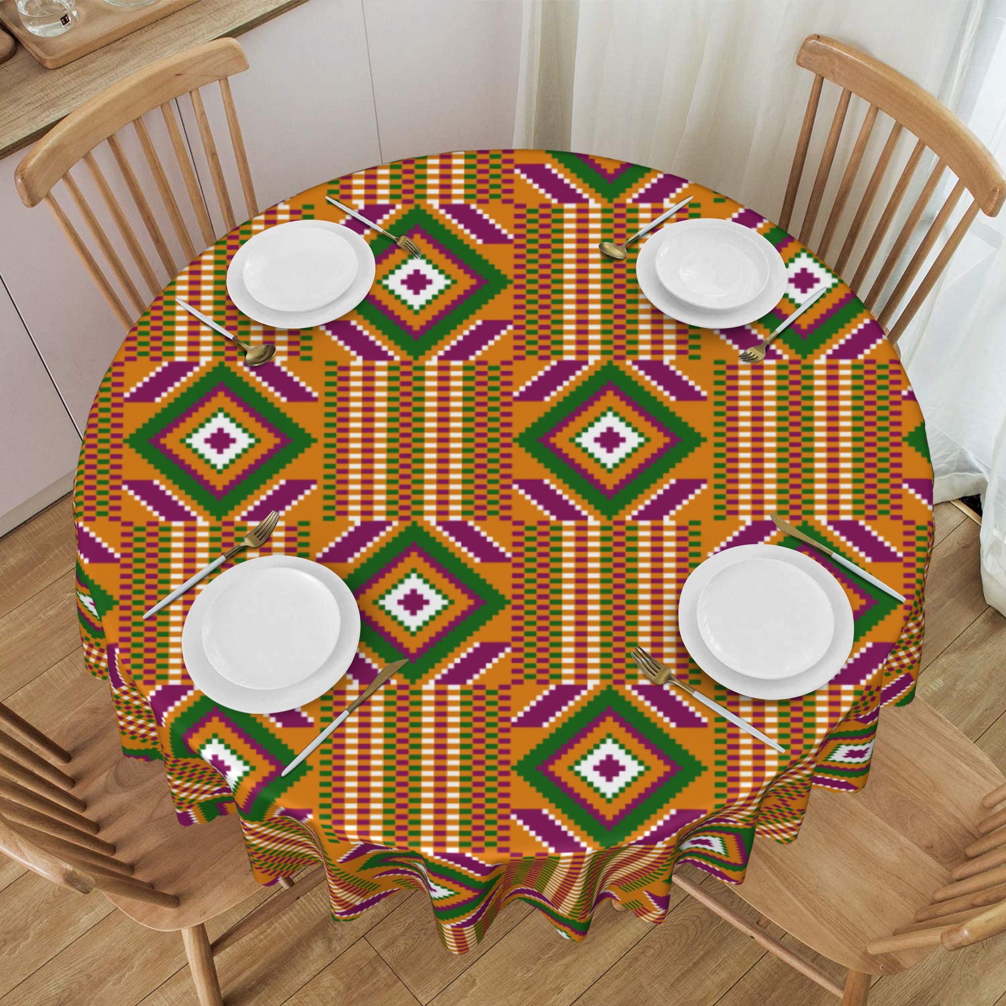 Tablecloth Ghana Kente Fabric African Print Tribal Table Cloth For ...