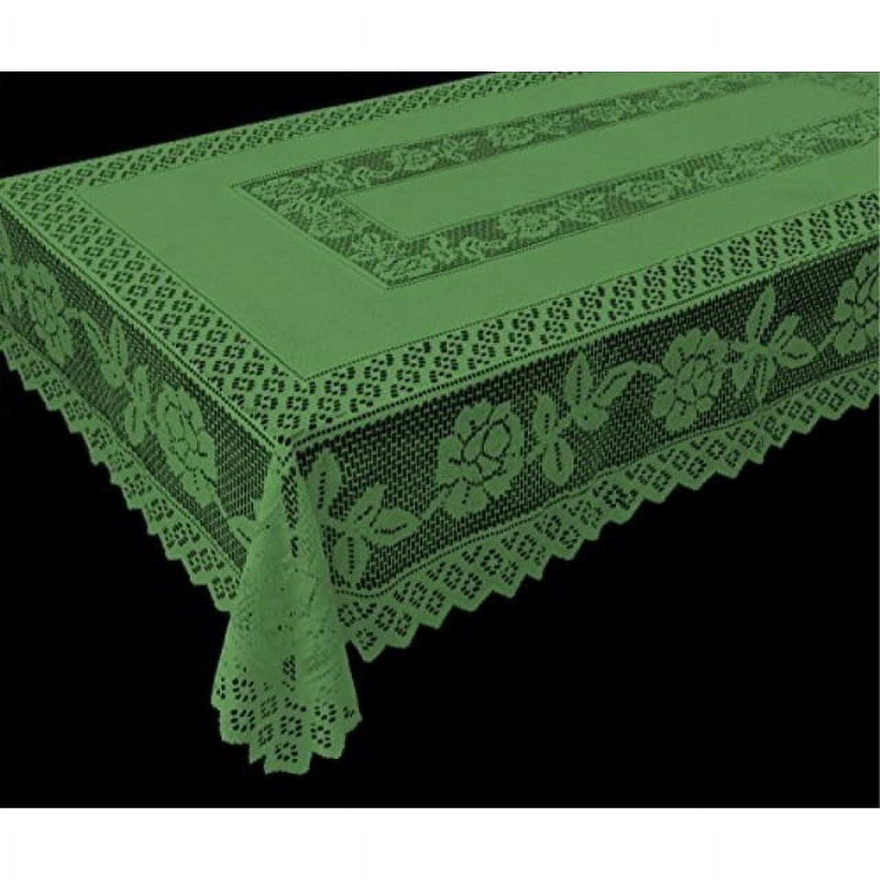 Tablecloth Grega Design Brazilian Lace 59x86 Inches Green Color 100 ...