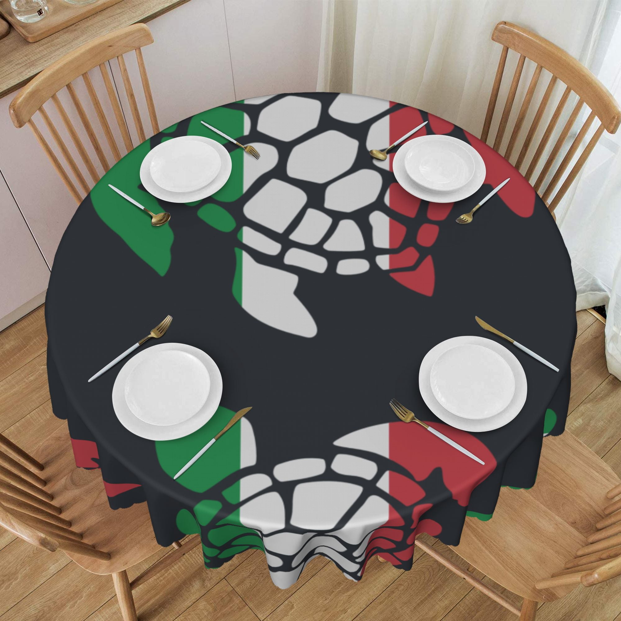 Tablecloth Italian Flag Turtle Table Cloth For Circular Tables ...