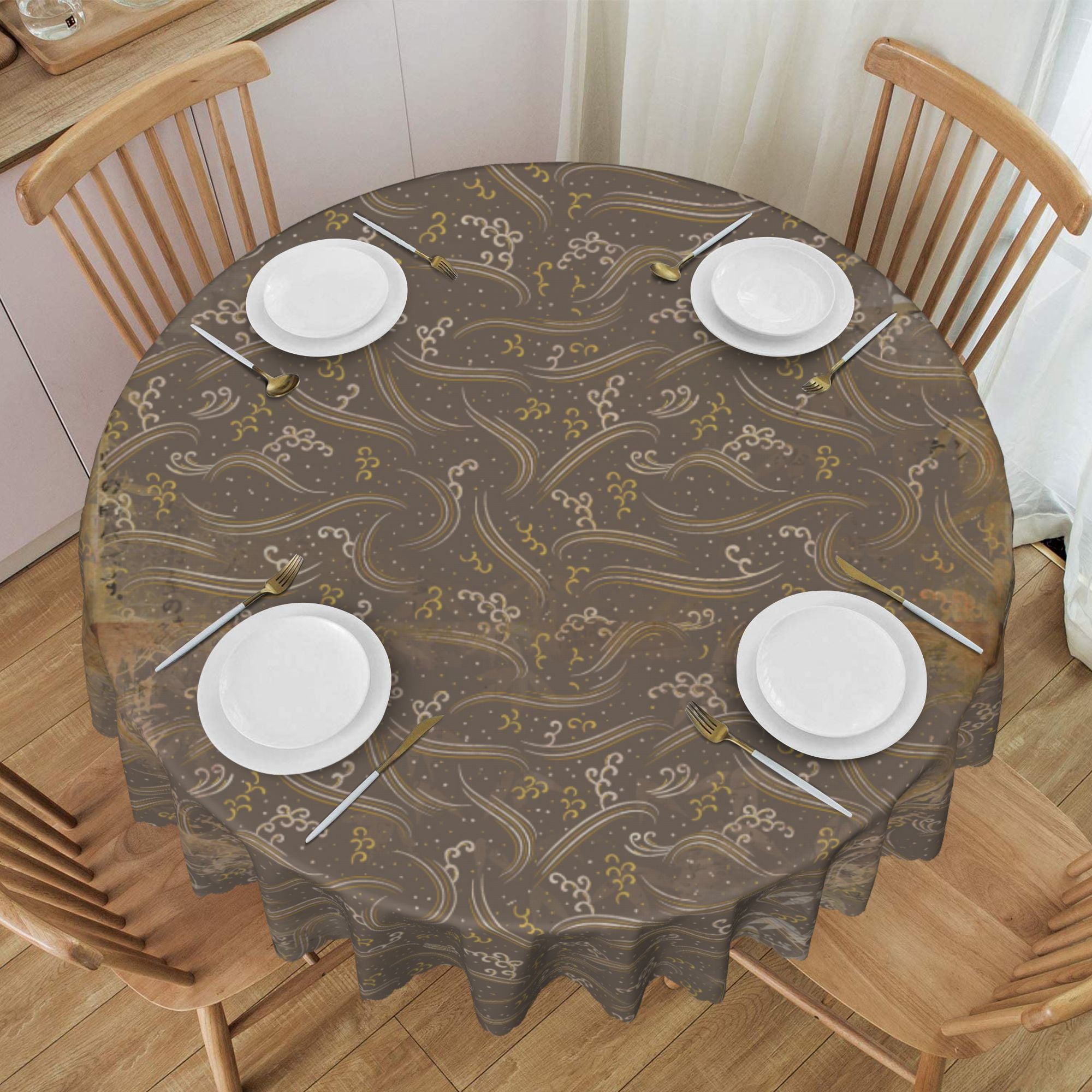 Tablecloth Japanese Style Pattern Background Table Cloth For Circular ...
