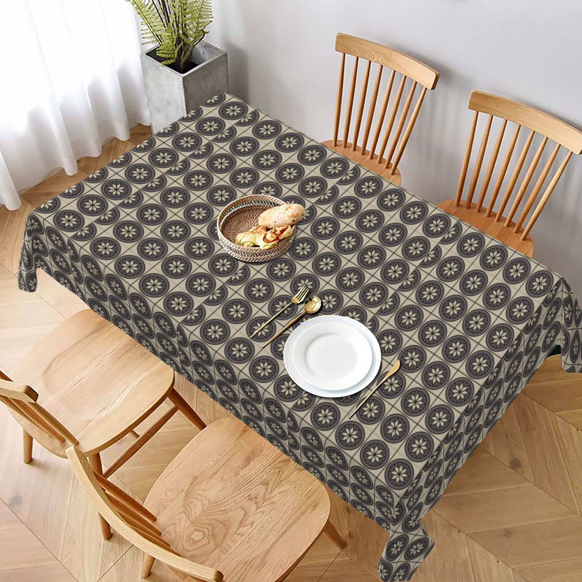Tablecloth Light Flower Pattern Table Cloth For Rectangle Tables ...