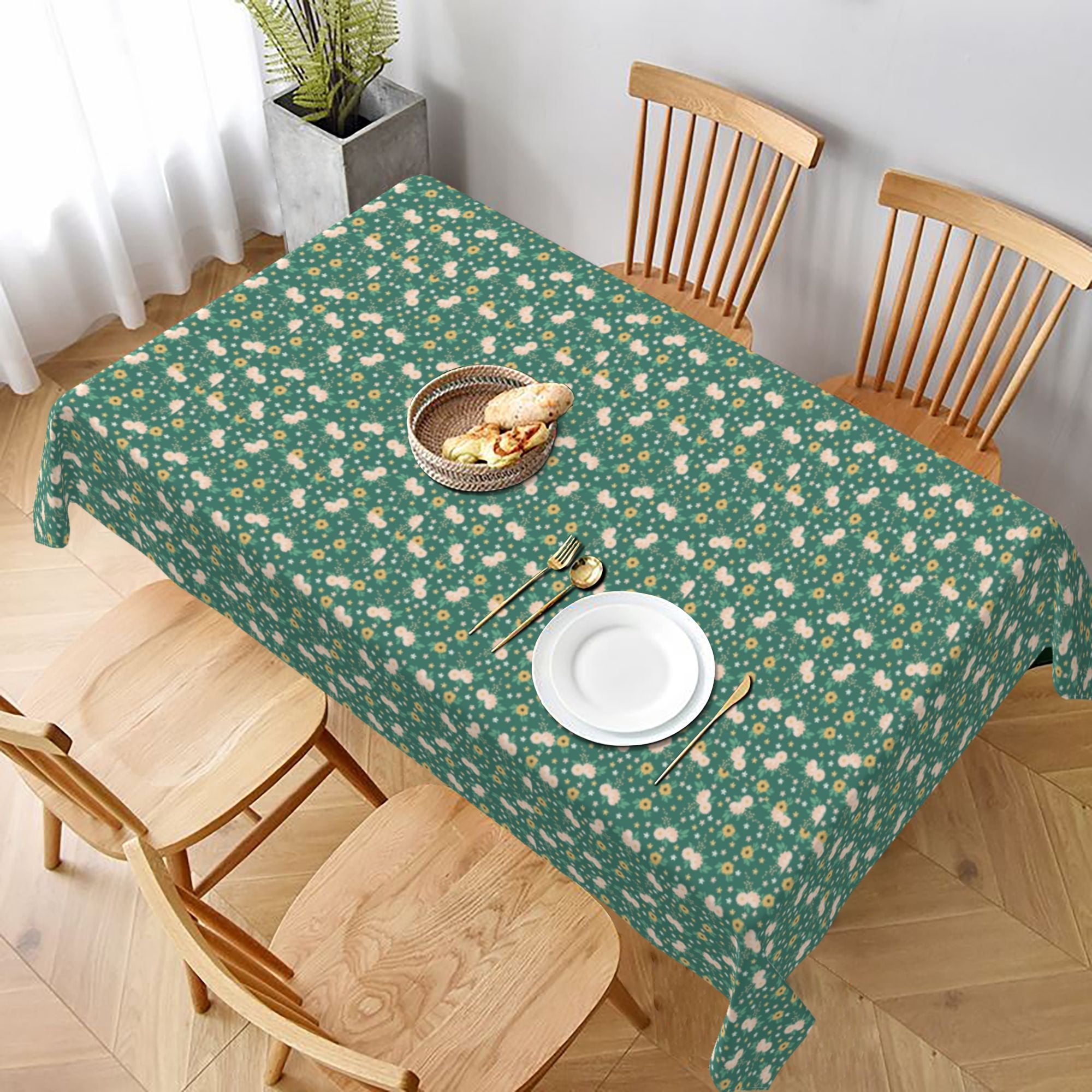 Tablecloth Lotus Flowers Pattern Table Cloth For Rectangle Tables ...