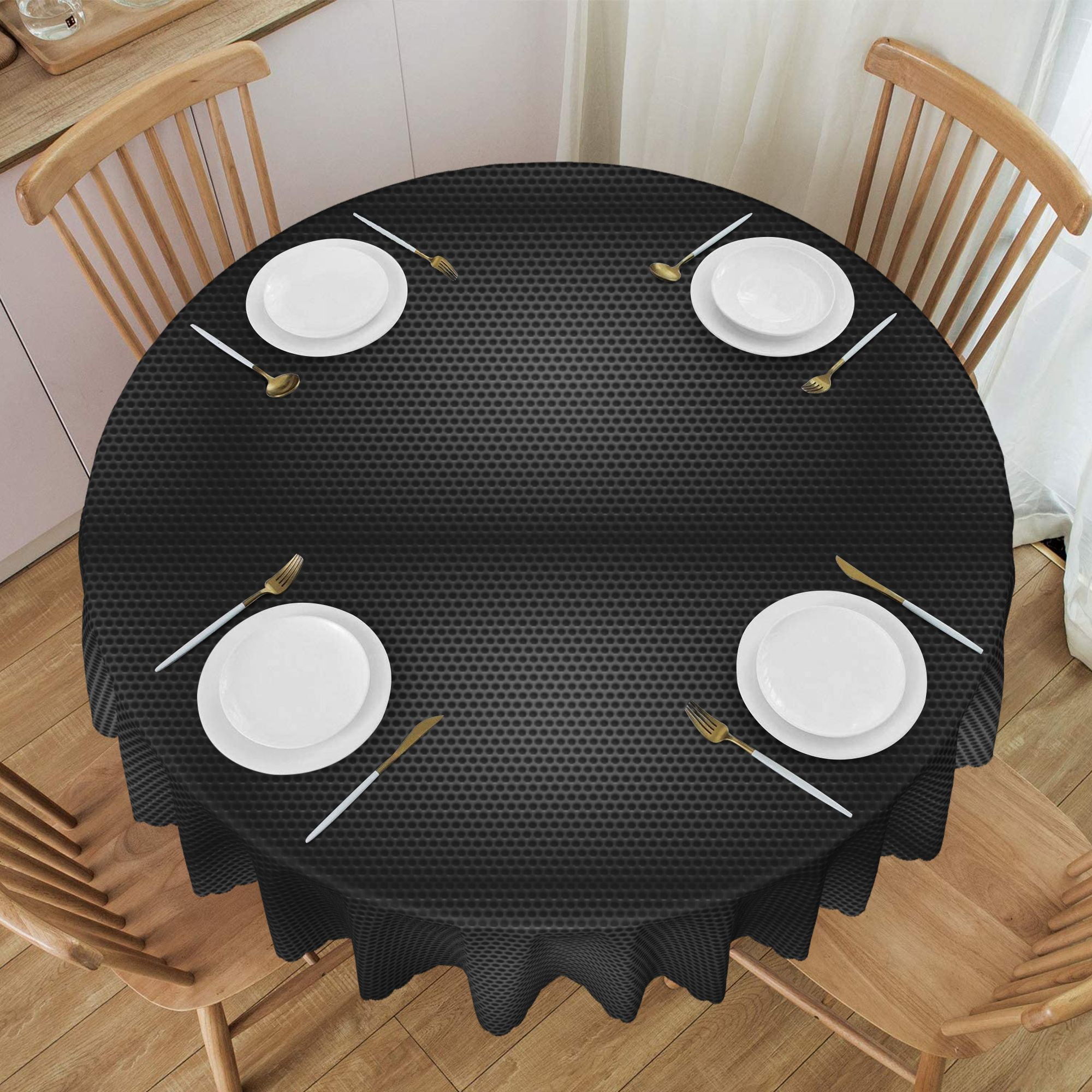 Tablecloth Mesh-Texture- Table Cloth For Circular Tables Waterproof ...