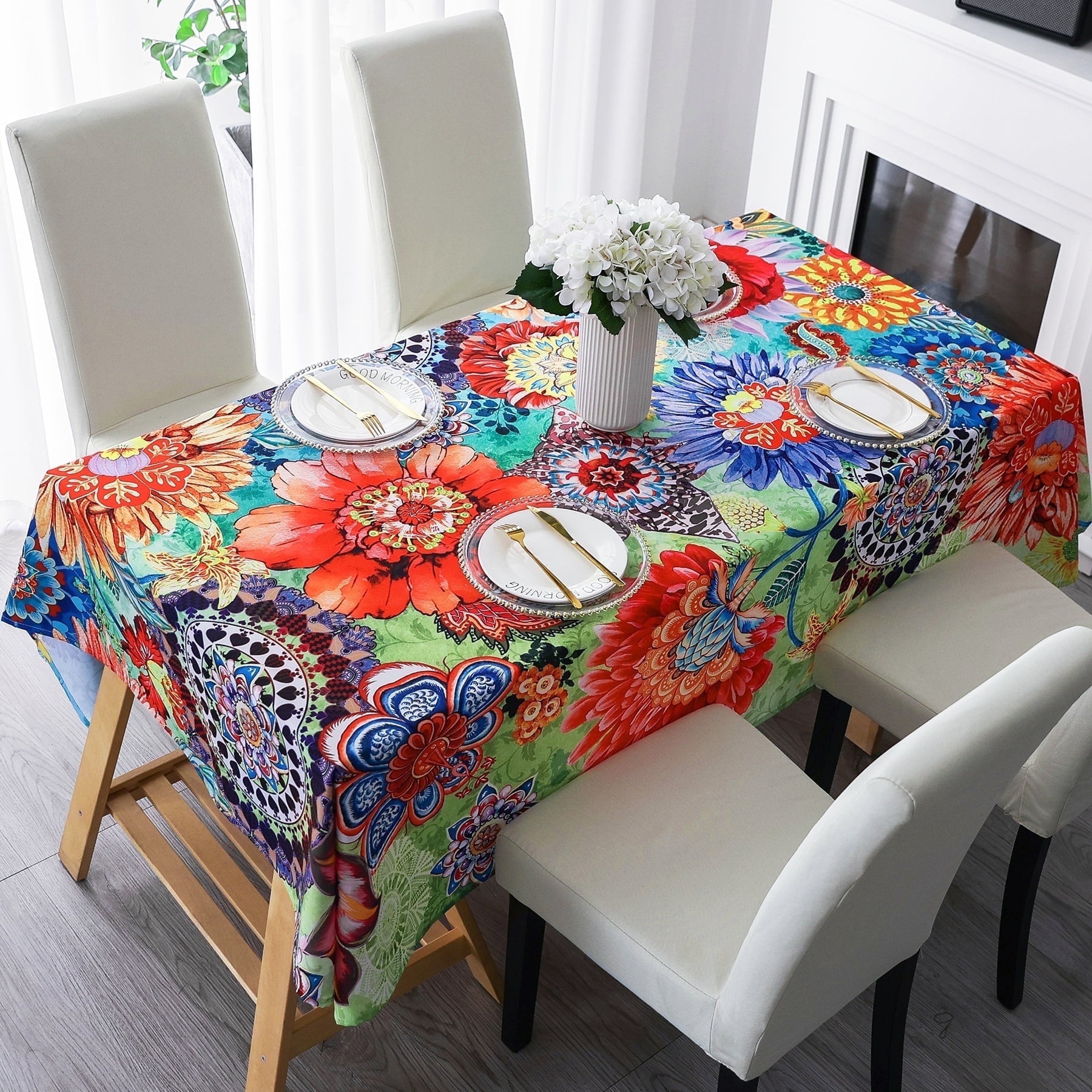 Tablecloth, Original Design Hand Drawing Art Print Table Cloth ...