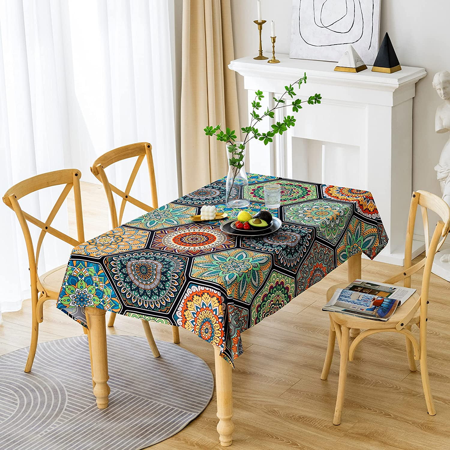 Tablecloth, Original Design Hand Drawing Art Print Table Cloth ...