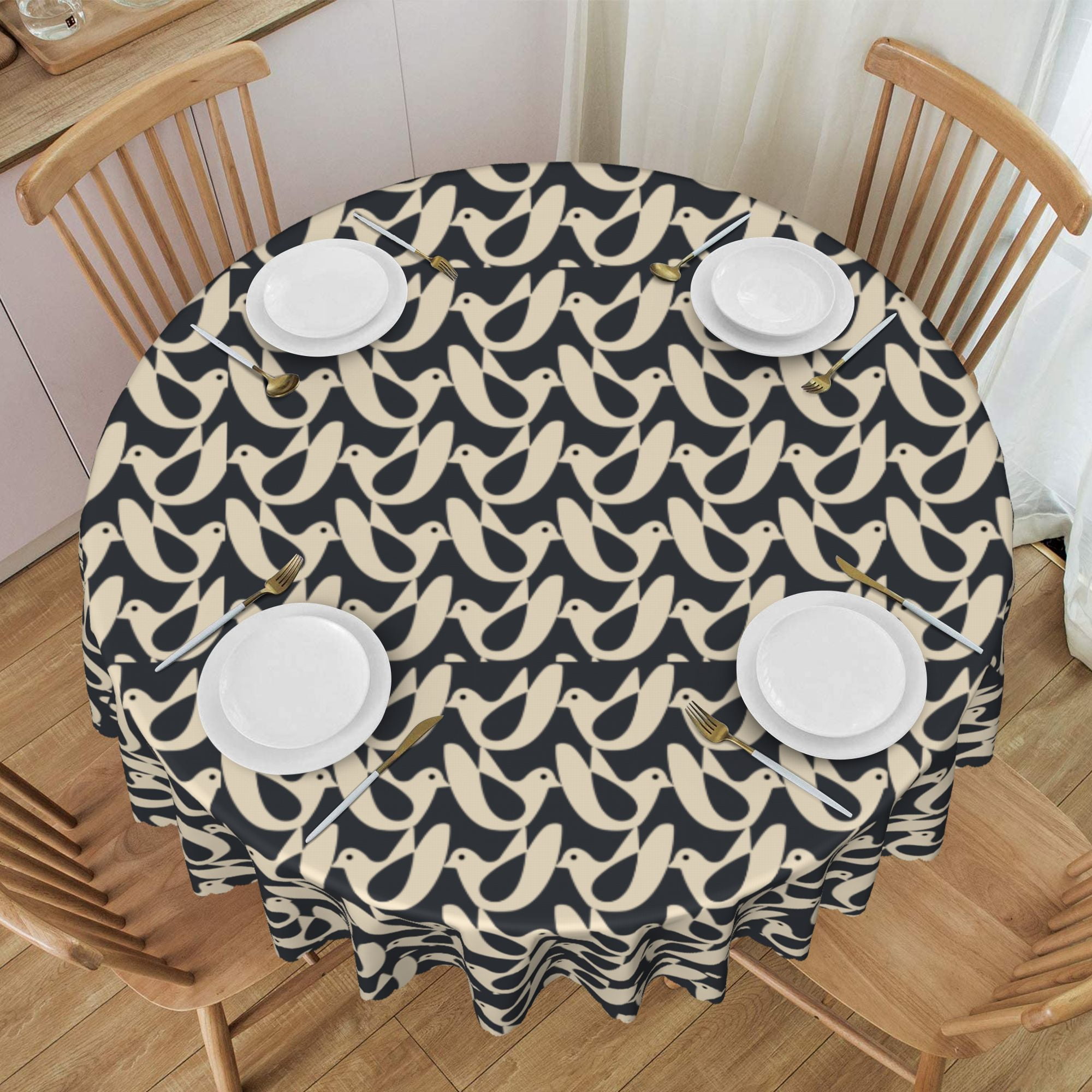 Tablecloth Orla Kiely Table Cloth For Circular Tables Waterproof ...