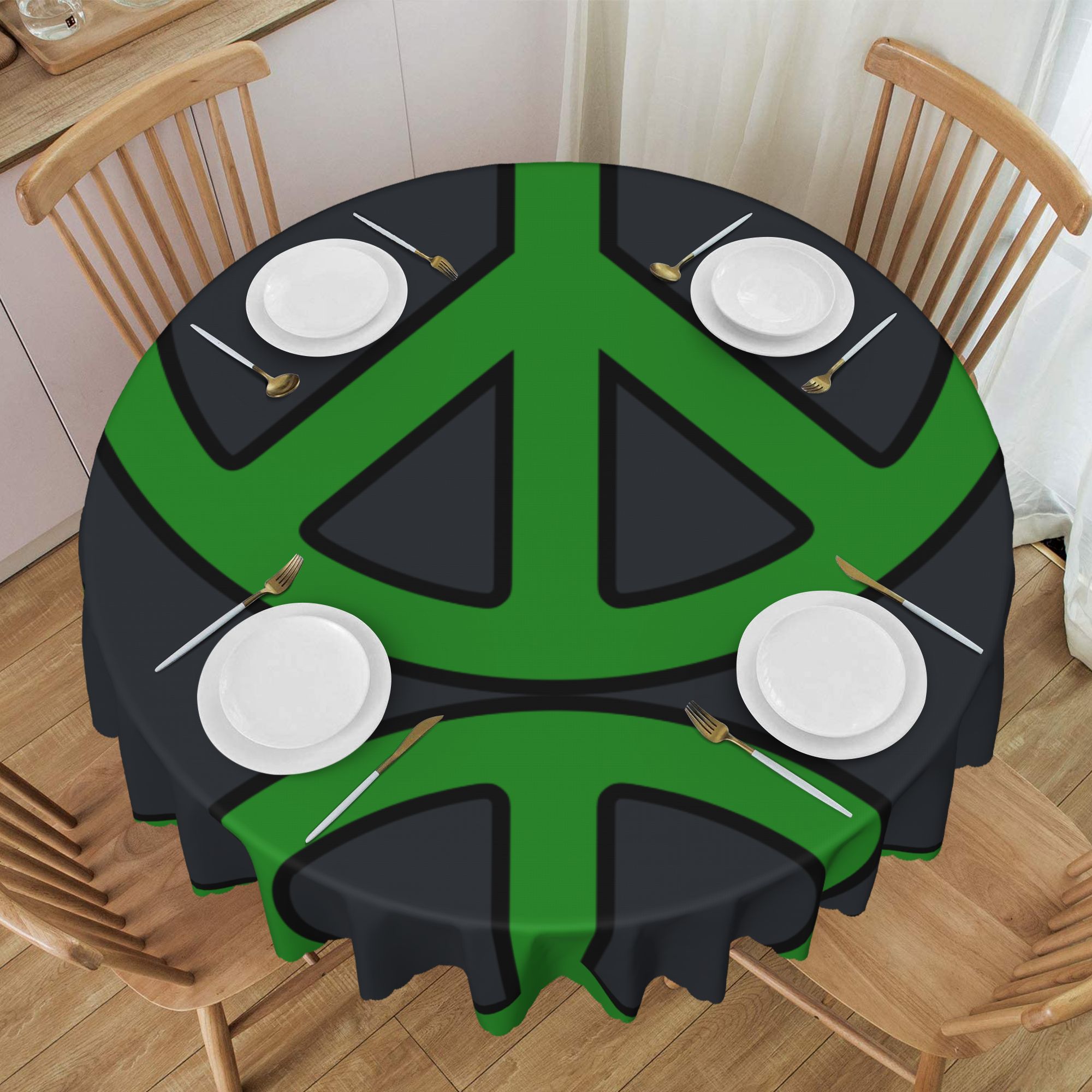 Tablecloth Peace Sign Pattern Table Cloth For Circular Tables ...