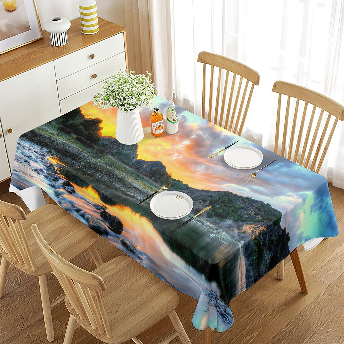 Tablecloth Picnic Indoor Outdoor Party Birthday Decoration Table ...