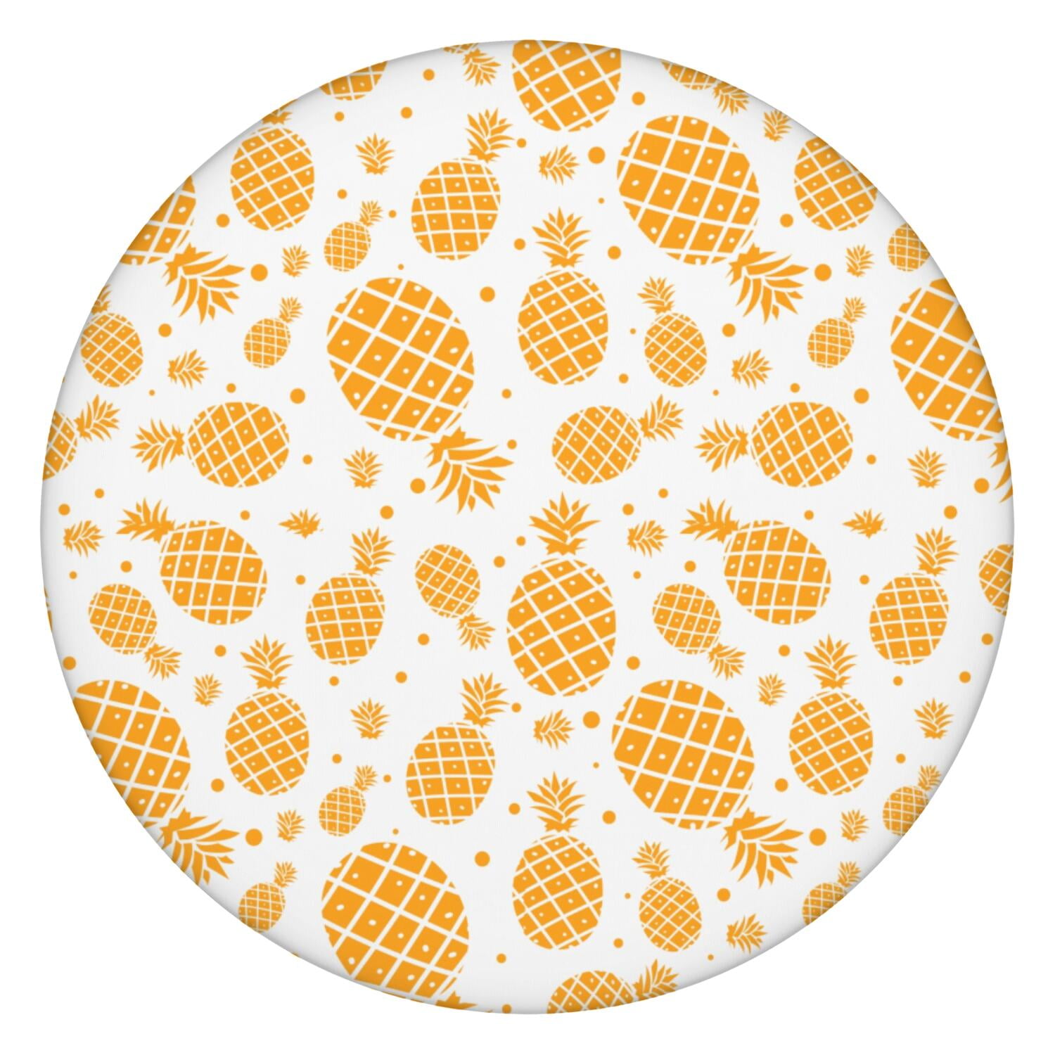 Tablecloth Pineapple Print Tropical Fruit Pattern Hawaiian Summer Yellow Aesthetic Decor for ...