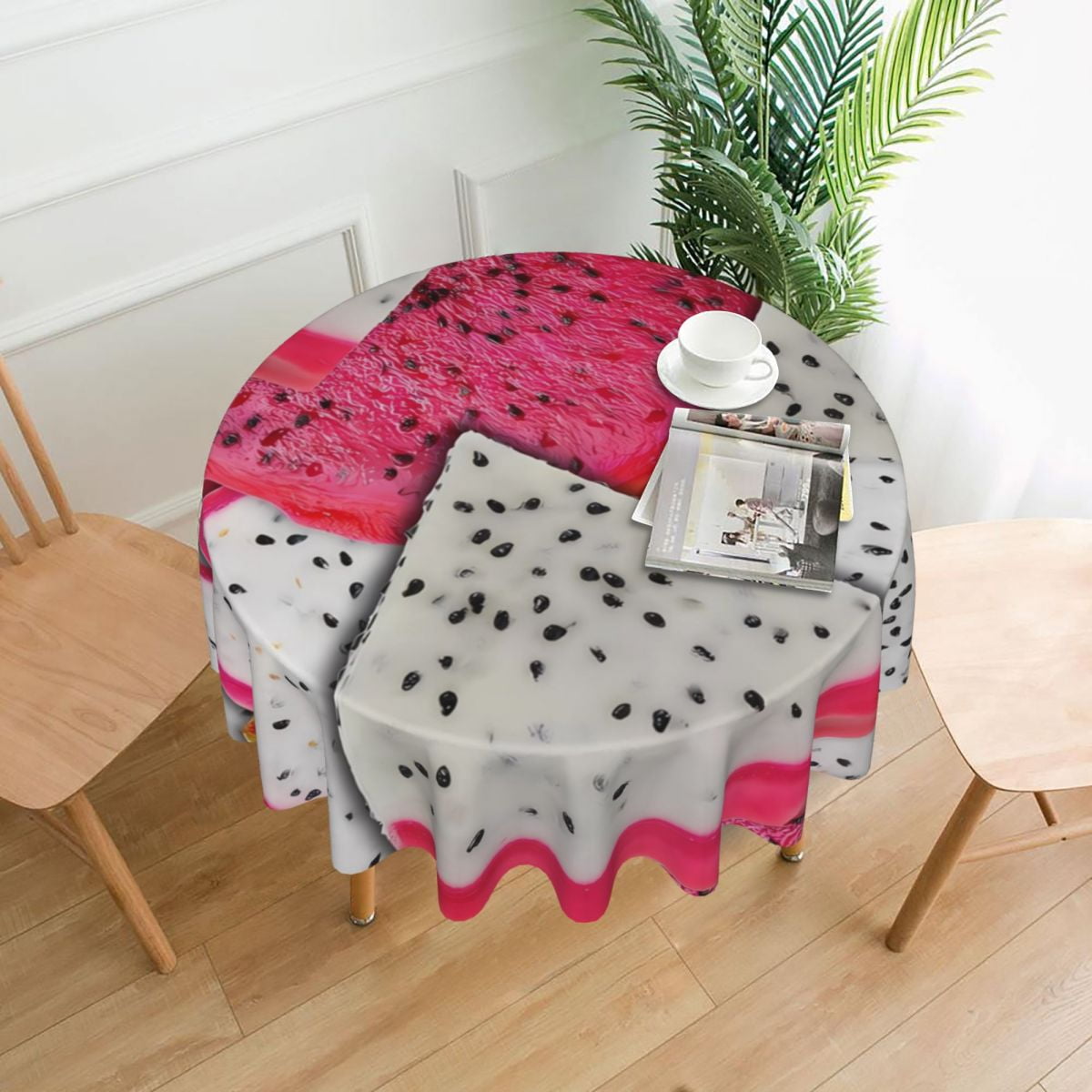 Tablecloth Pitaya Fruit Round Table Cloth Sweet Elegant Table Cover ...