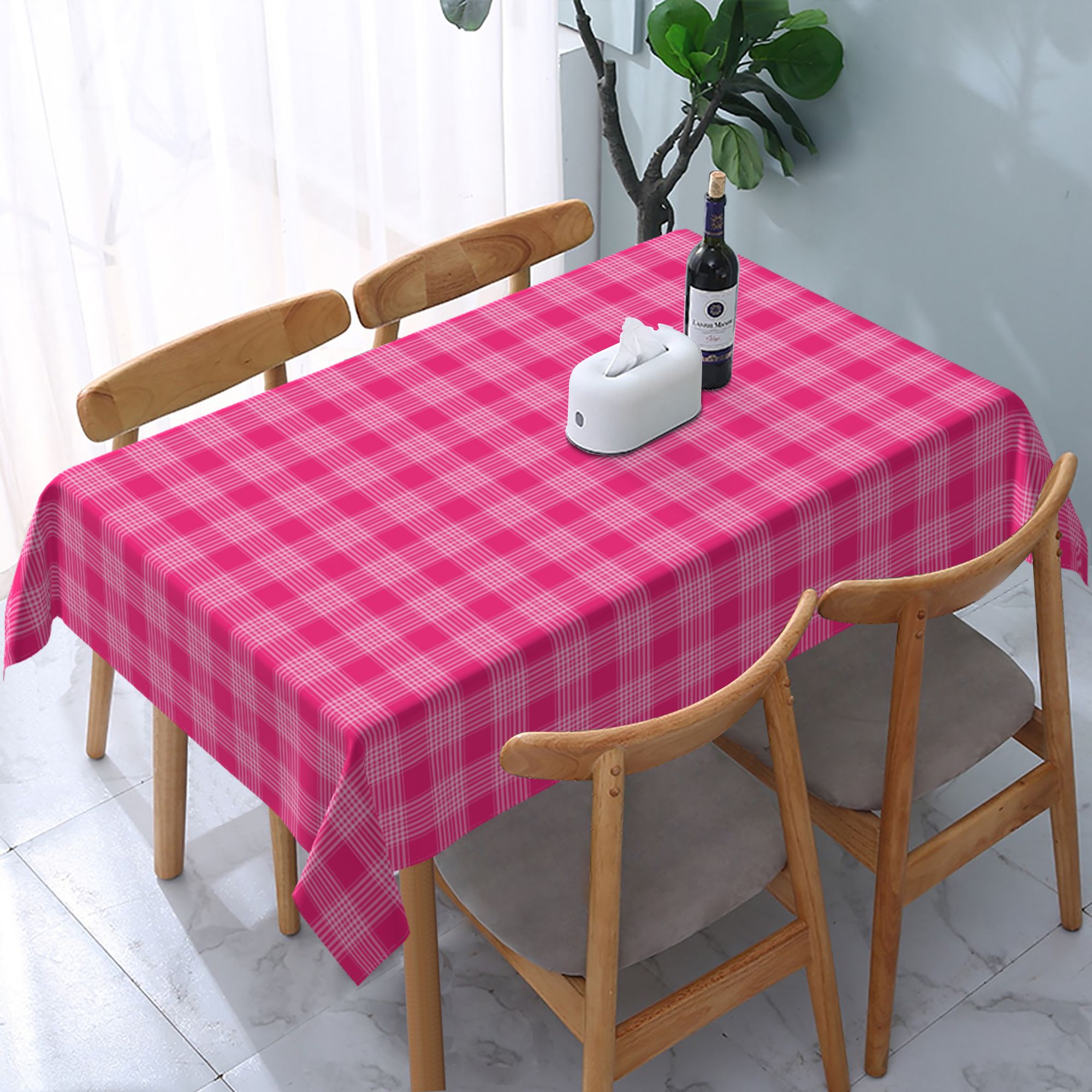 Tablecloth Plaid Background Table Cloth For Rectangle Tables Waterproof ...