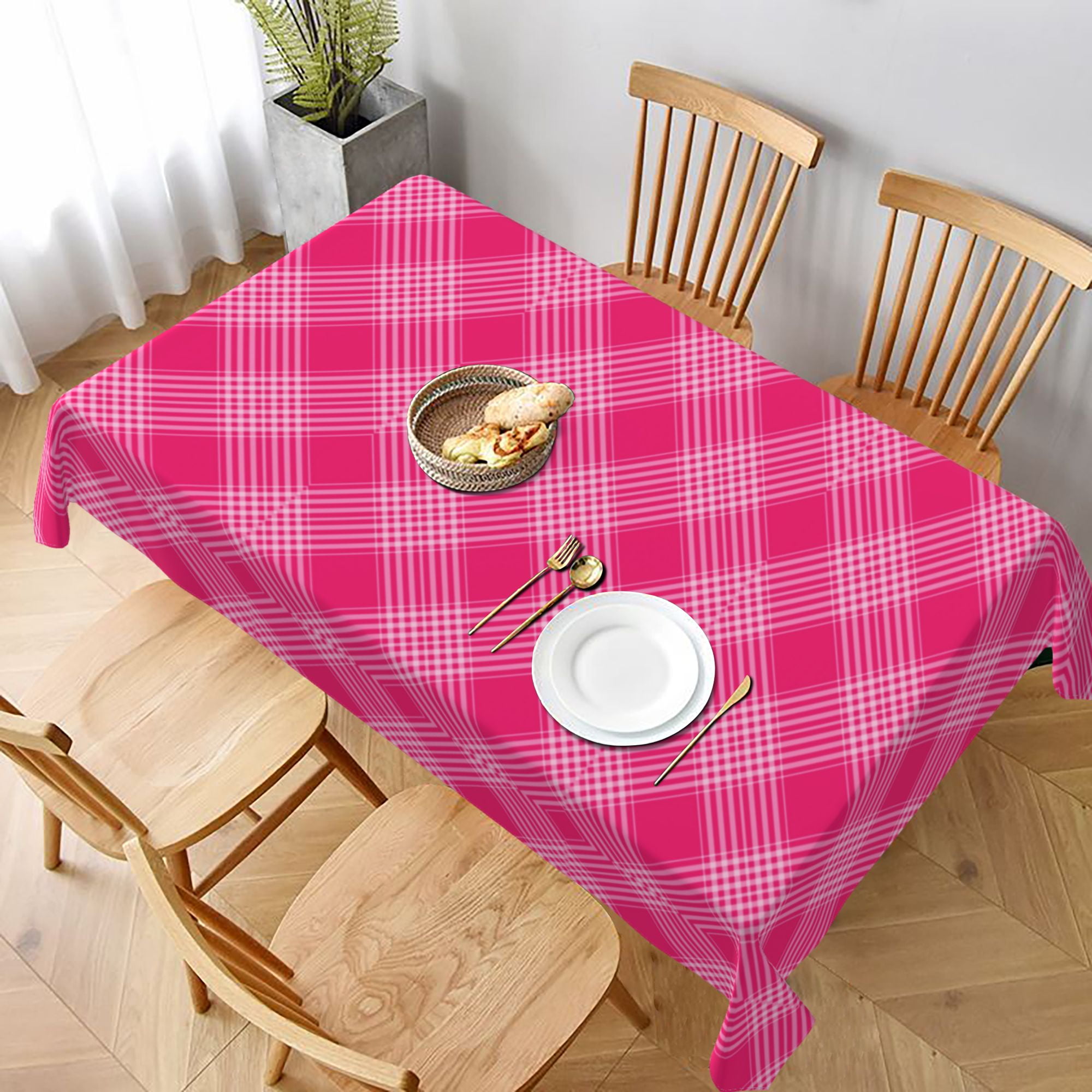 Tablecloth Plaid Background Table Cloth For Rectangle Tables Waterproof ...