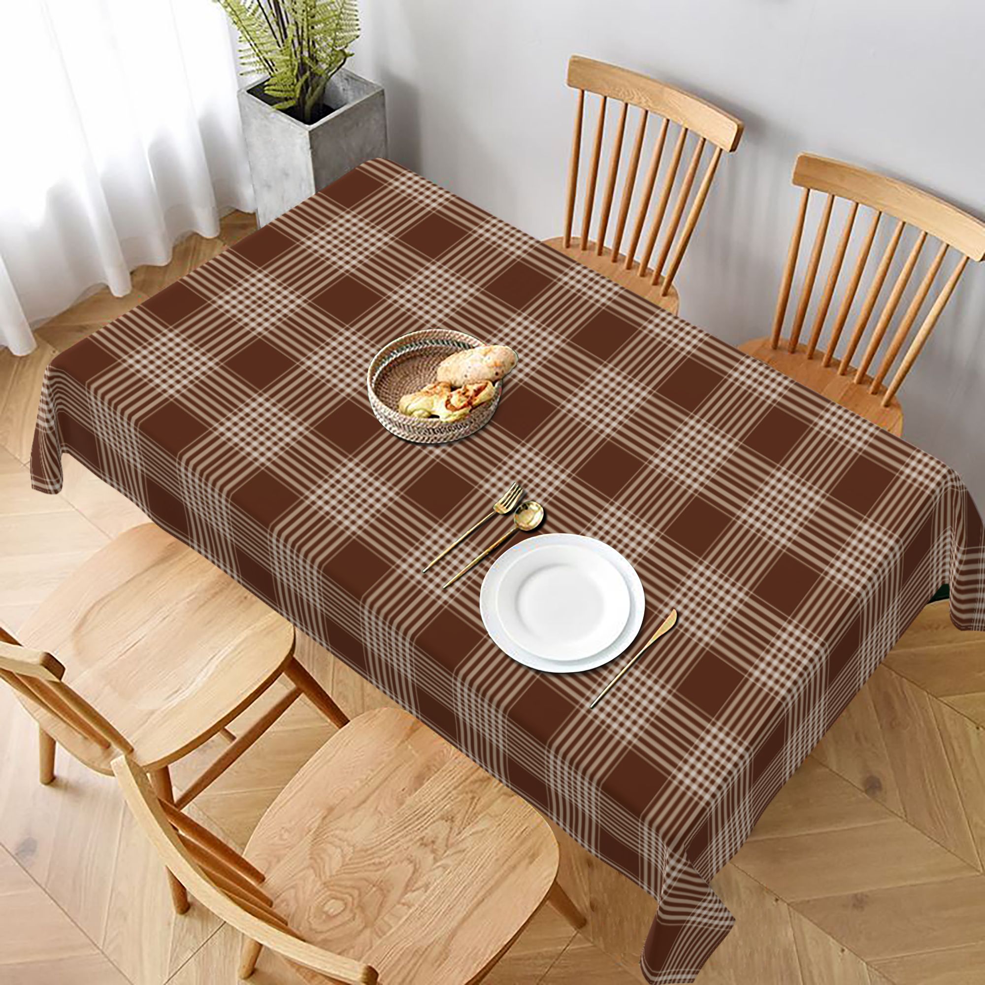 Tablecloth Plaid Background Table Cloth For Rectangle Tables Waterproof ...