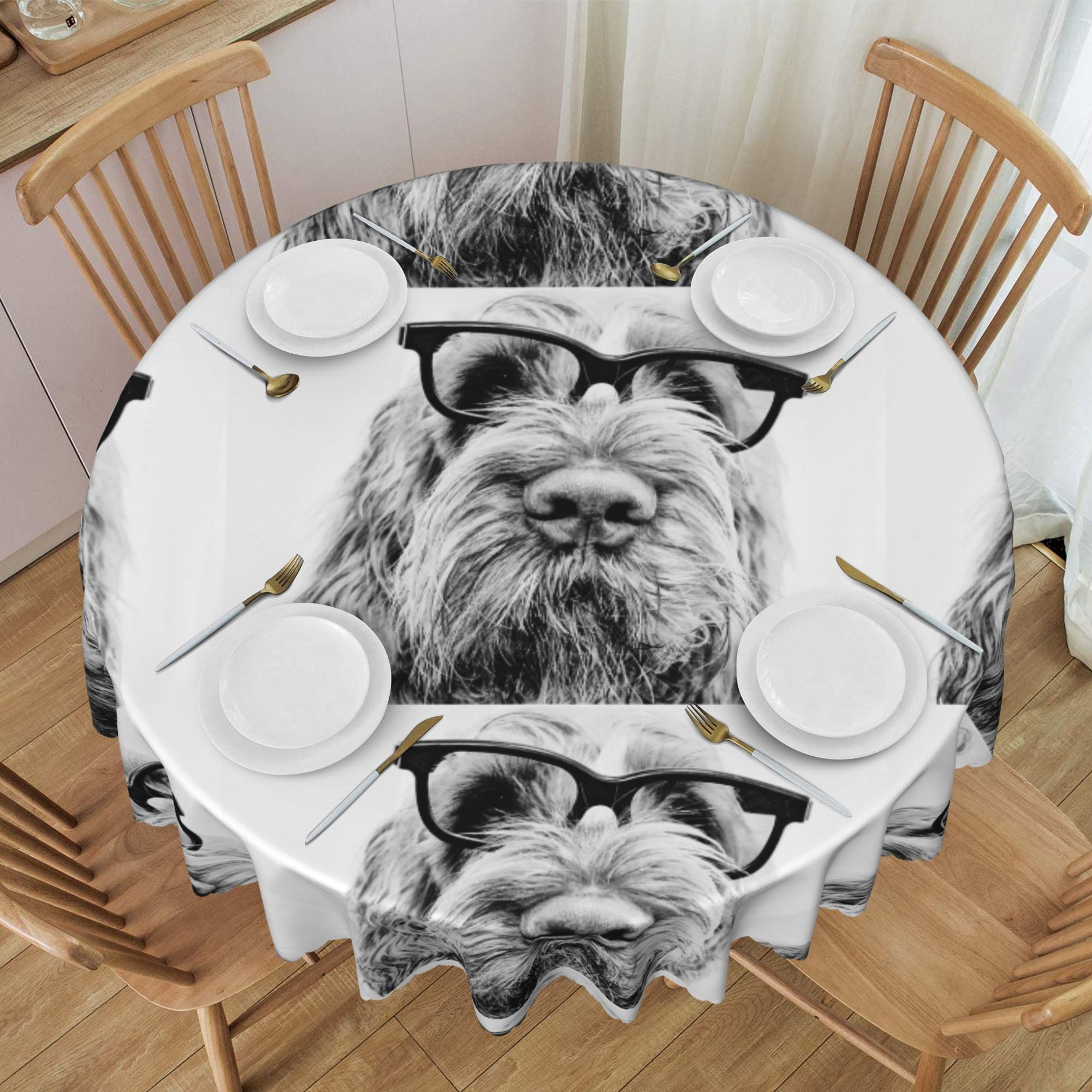Tablecloth Roan Italian Spinone Dog Table Cloth For Circular Tables ...