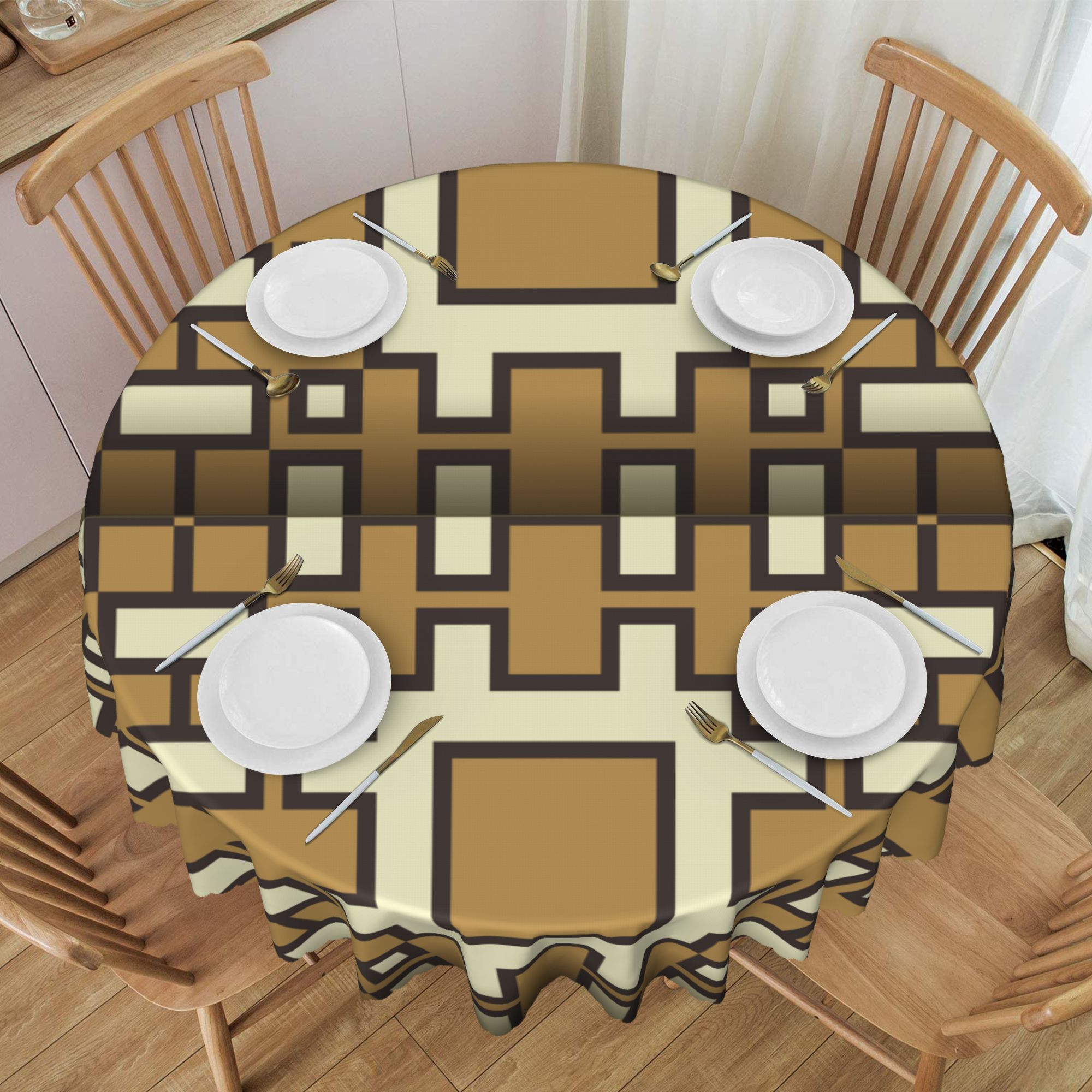 Tablecloth School Theme Pattern Table Cloth For Circular Tables ...