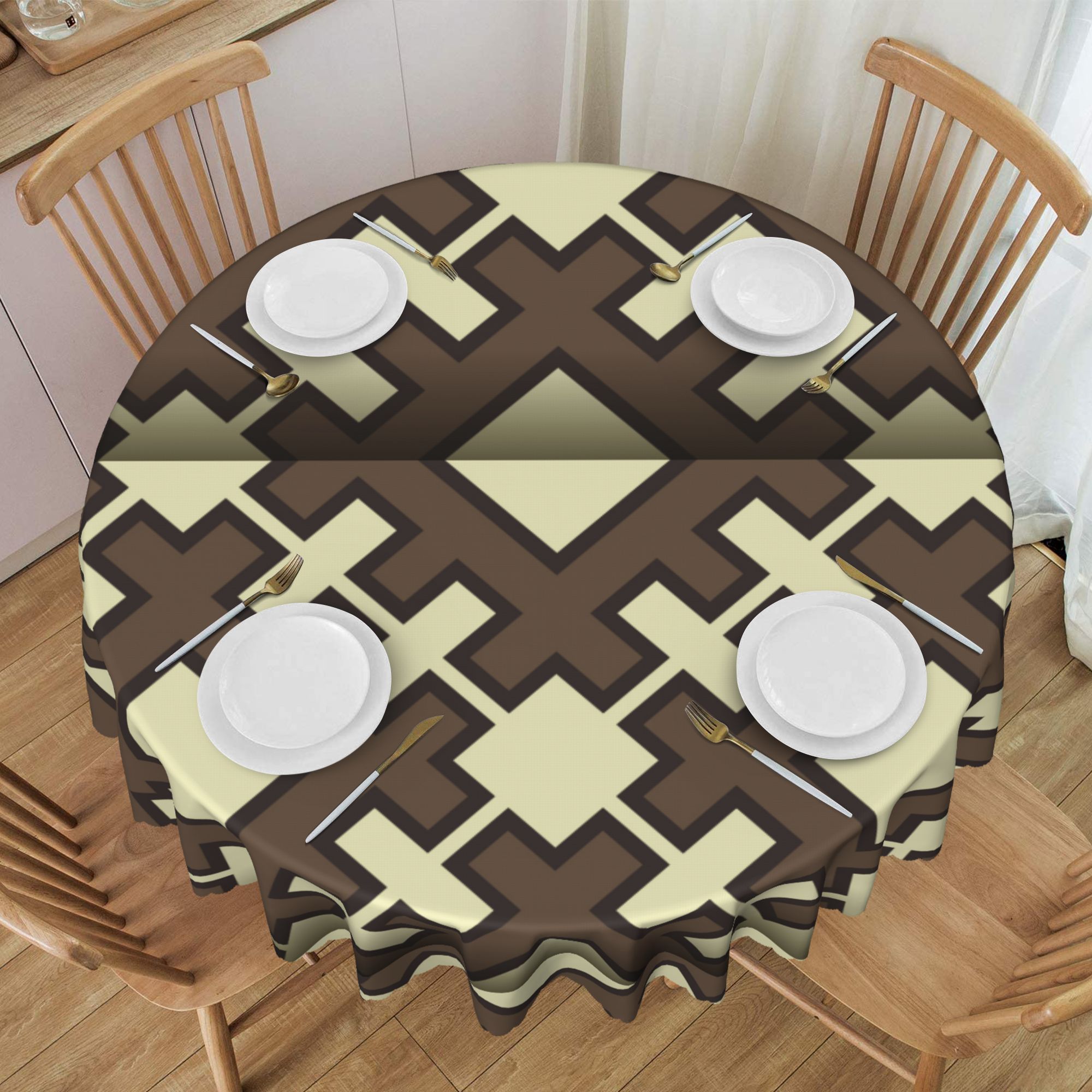 Tablecloth School Theme Pattern Table Cloth For Circular Tables ...