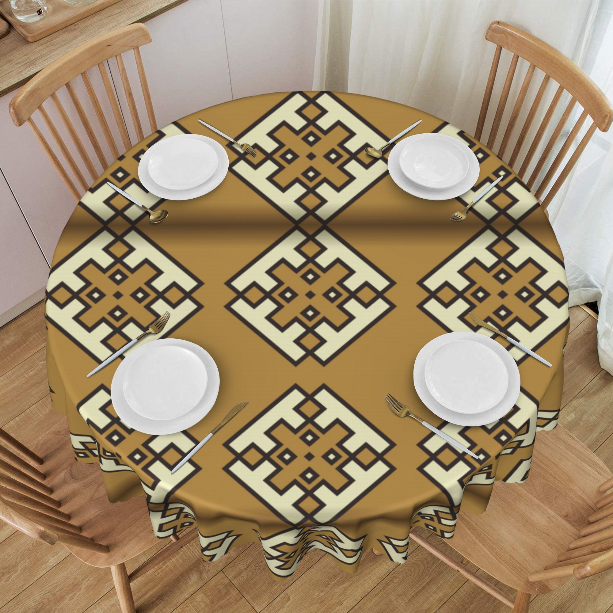 Tablecloth School Theme Pattern Table Cloth For Circular Tables ...