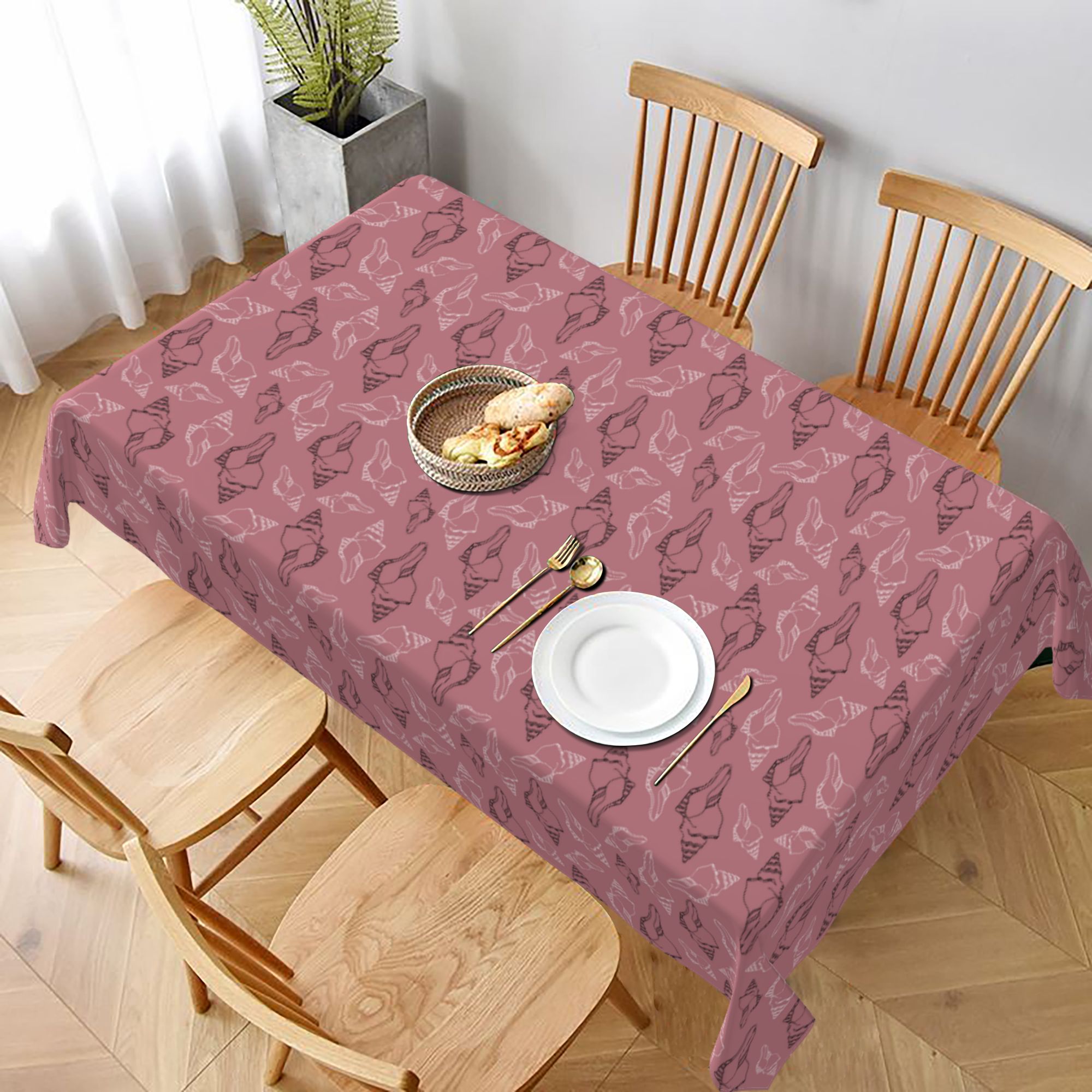 Tablecloth Seabed Shell Background Table Cloth For Rectangle Tables ...
