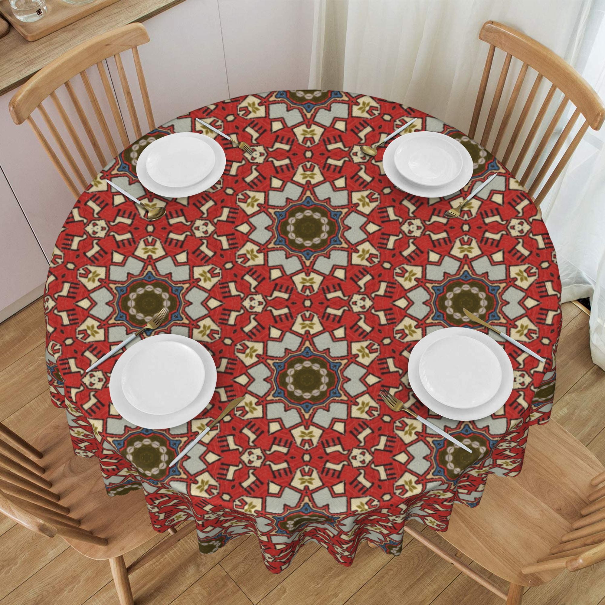Tablecloth Seamless Carpet Pattern Table Cloth For Circular Tables ...