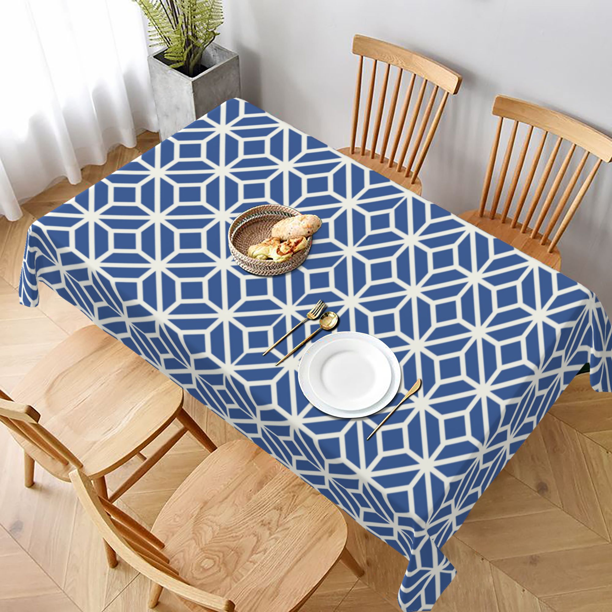 Tablecloth Seamless Flower Pattern Table Cloth For Rectangle Tables ...