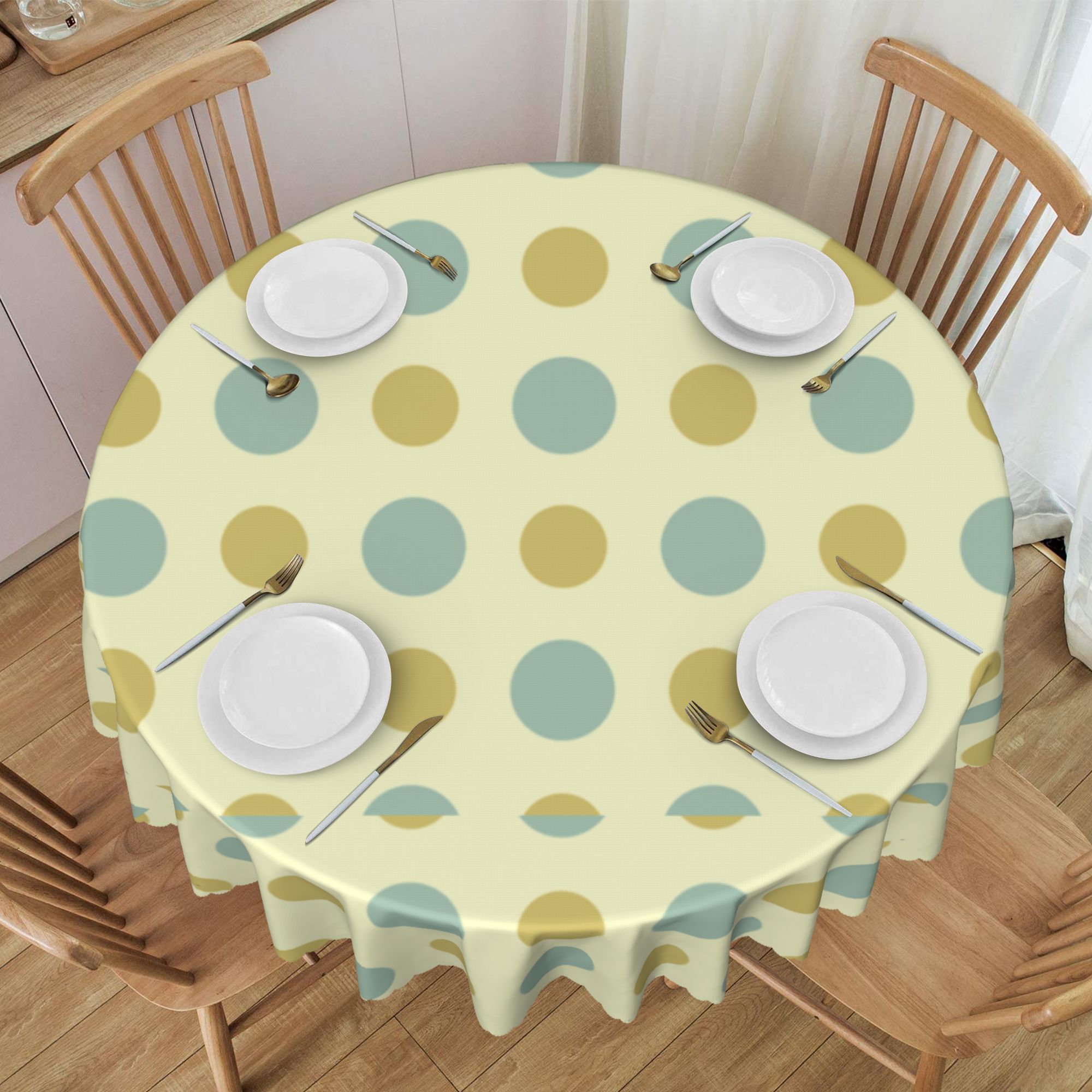 Tablecloth Seamless Pattern Table Cloth For Circular Tables Waterproof ...