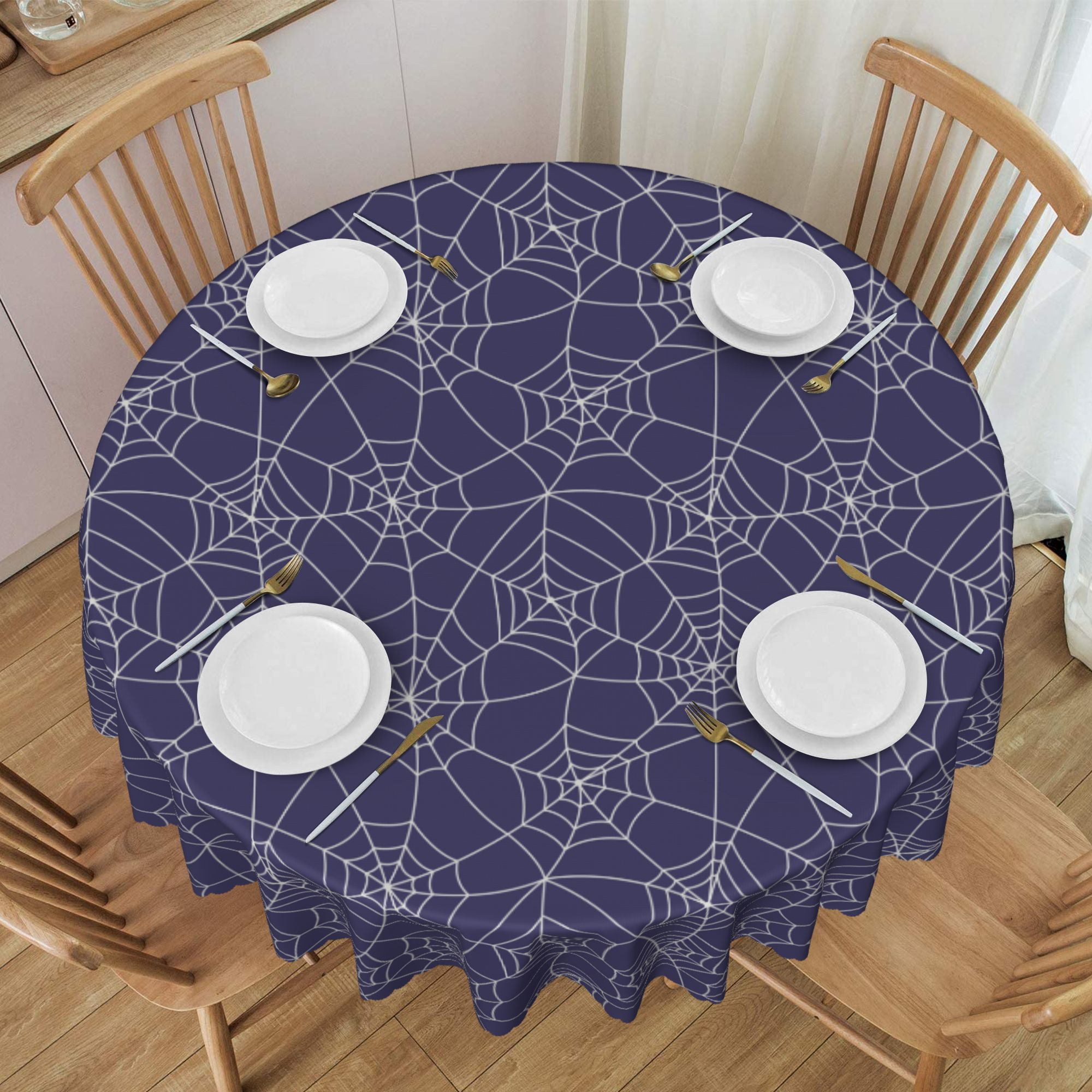 Tablecloth Spider Web Pattern Table Cloth For Circular Tables ...