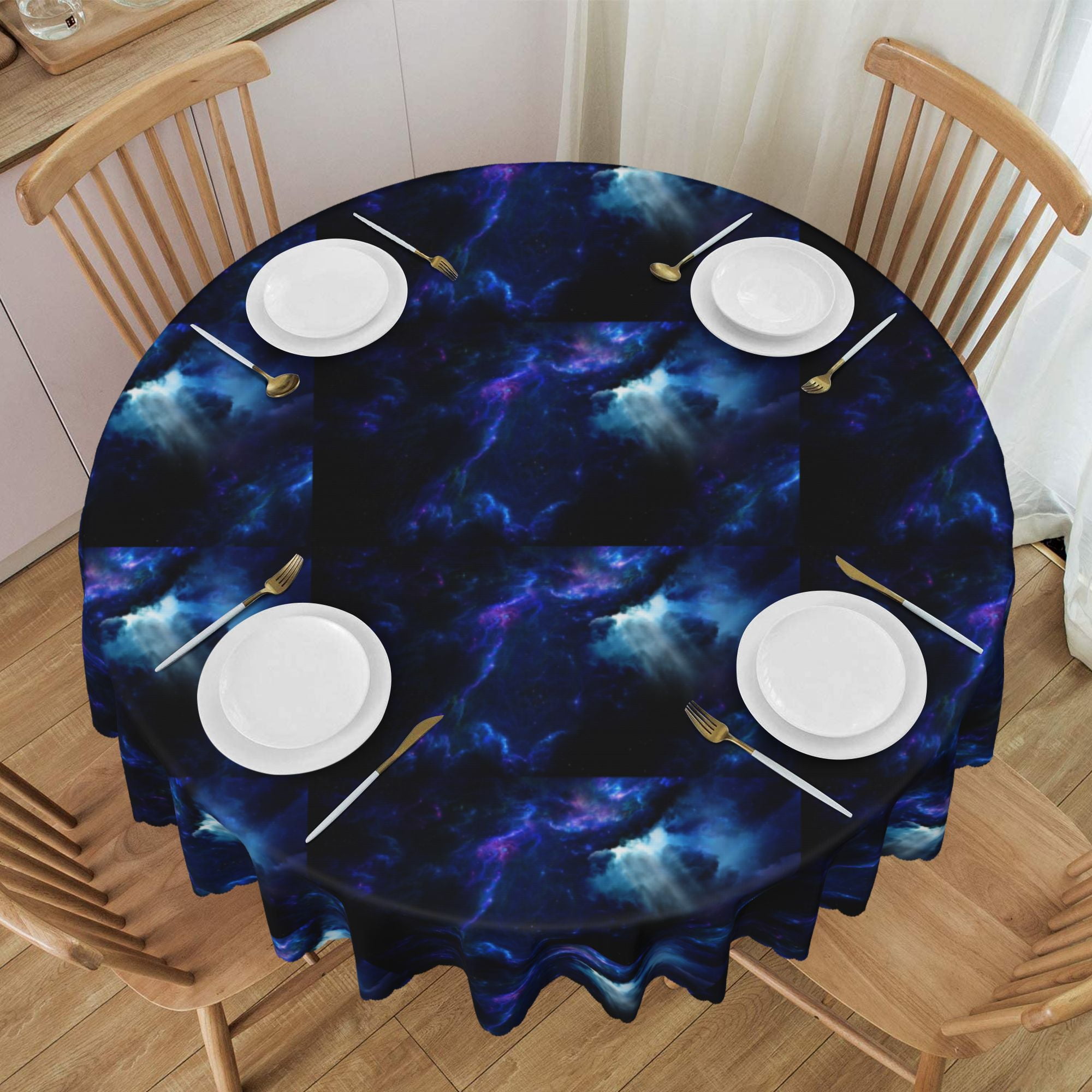 Tablecloth Starry Sky Table Cloth For Circular Tables Waterproof ...