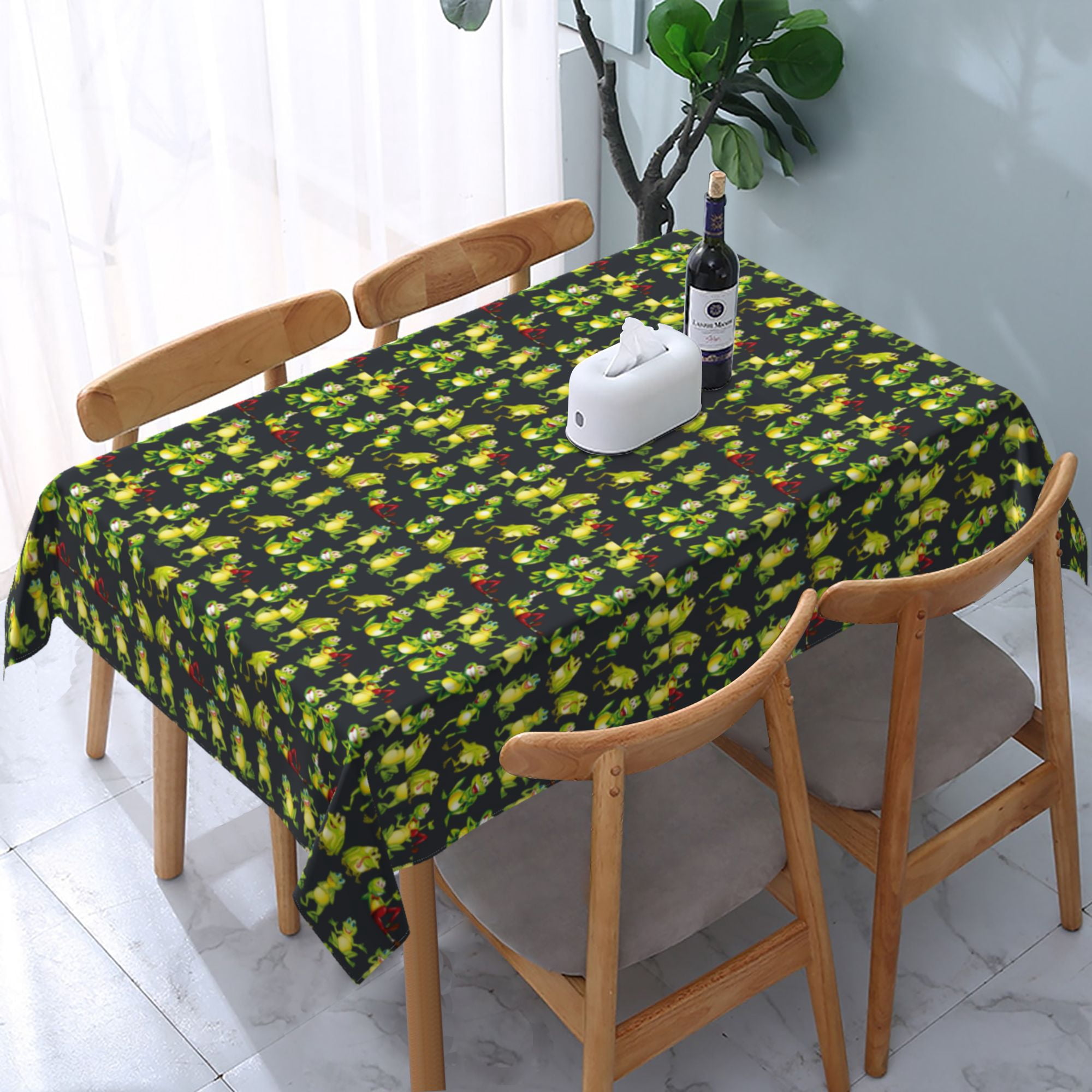 Tablecloth Toads Cartoon Table Cloth For Rectangle Tables Waterproof ...