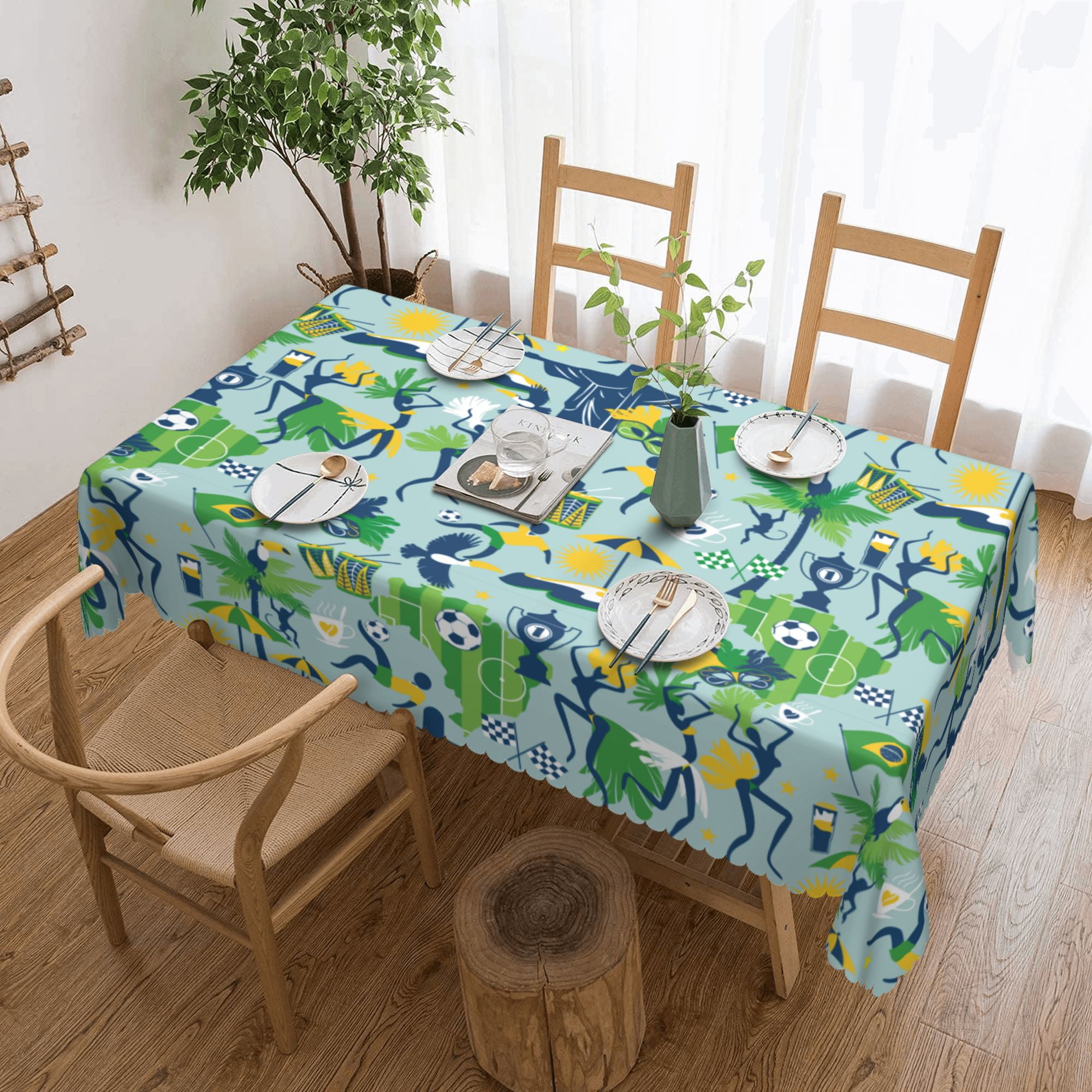 Tablecloth Traditional Items In The Colors Of Brazil Symbolic Face ...