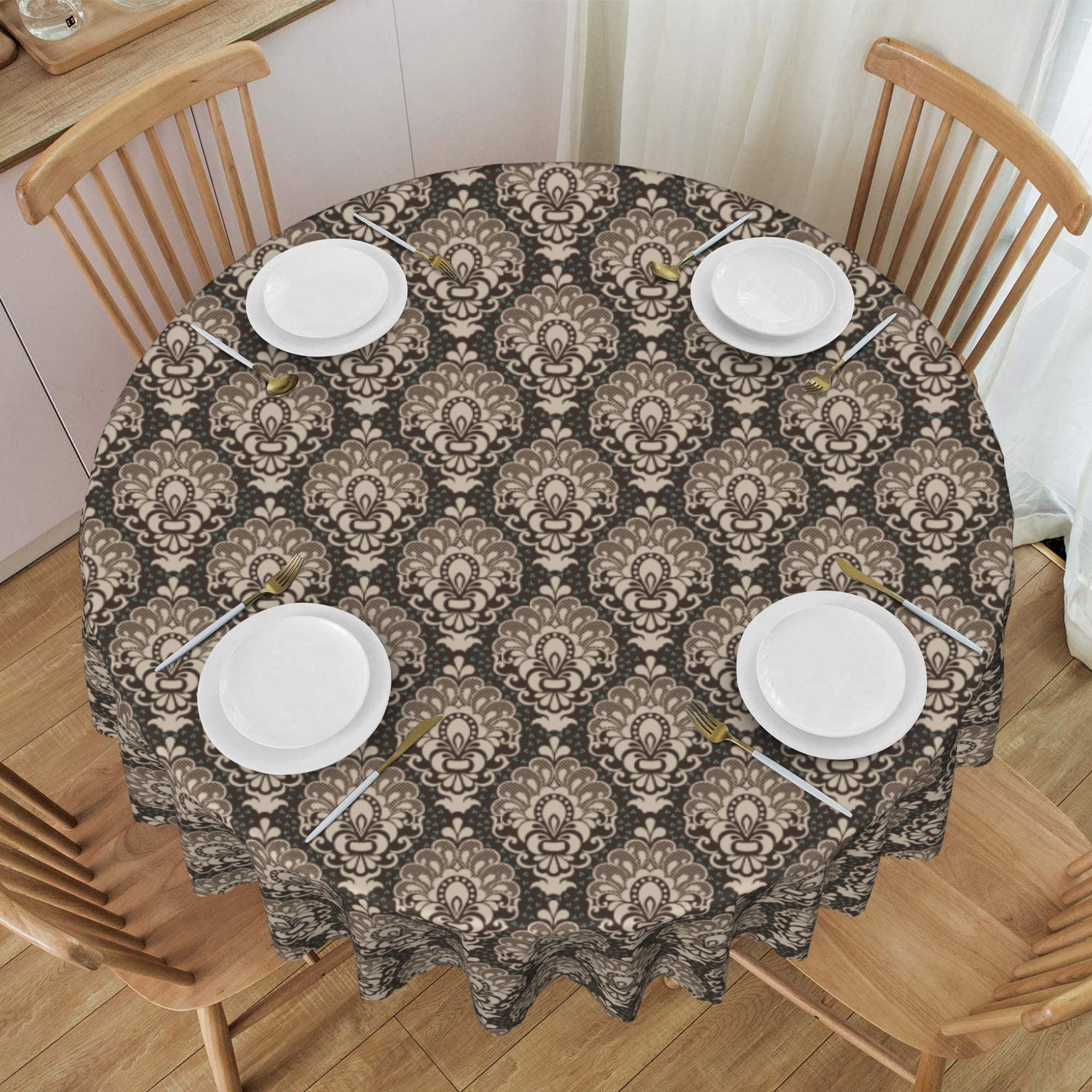 Tablecloth Traditional Pattern Background Table Cloth For Circular ...