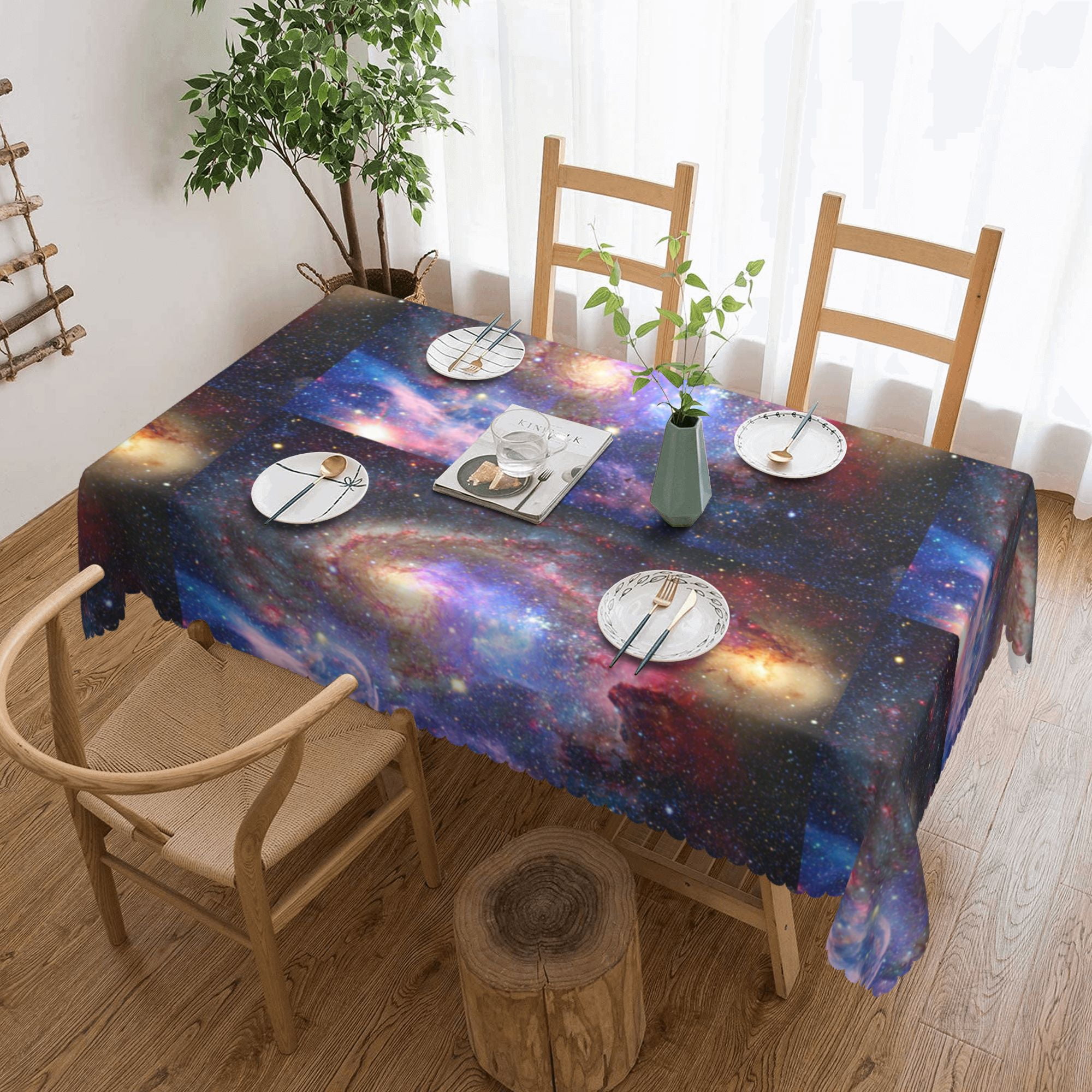 Tablecloth Universe Galaxy Nebula Space Table Cloth For Rectangle ...