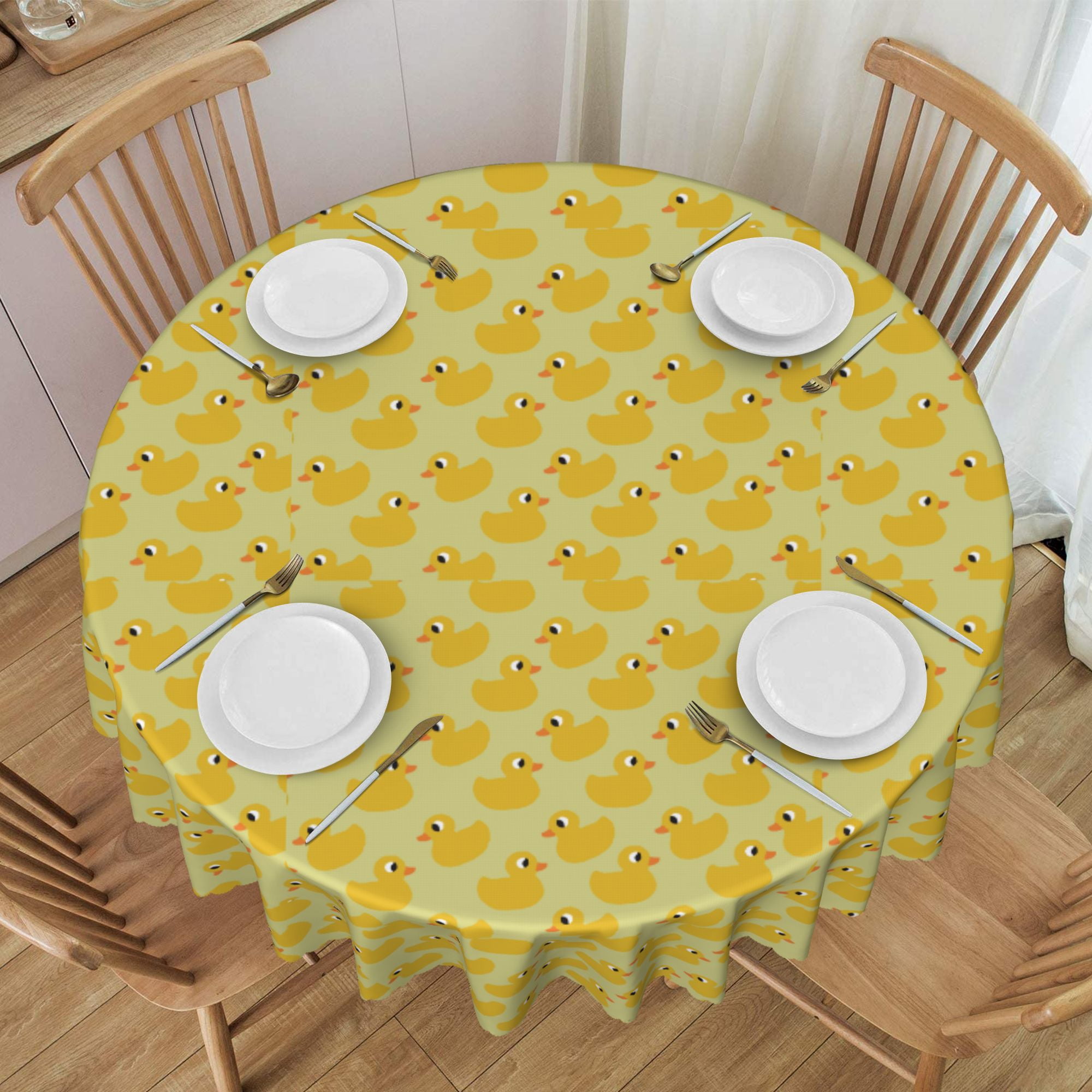 Tablecloth Vector Duck Seamless Mode Table Cloth For Circular Tables ...