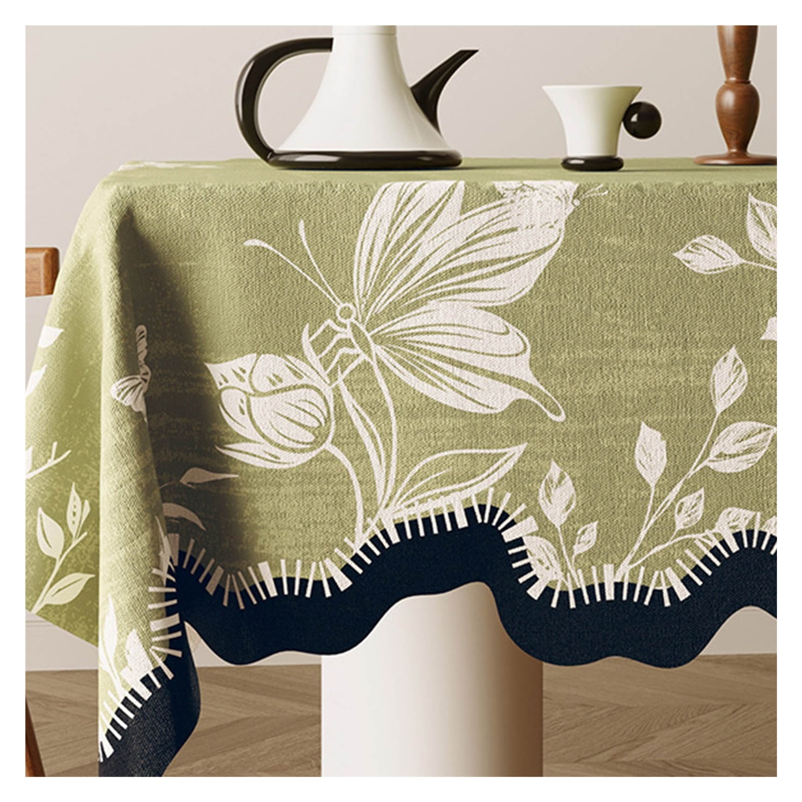 Tablecloth, Vintage Waterproof Tablecloth, Cotton and Linen Tablecloth ...