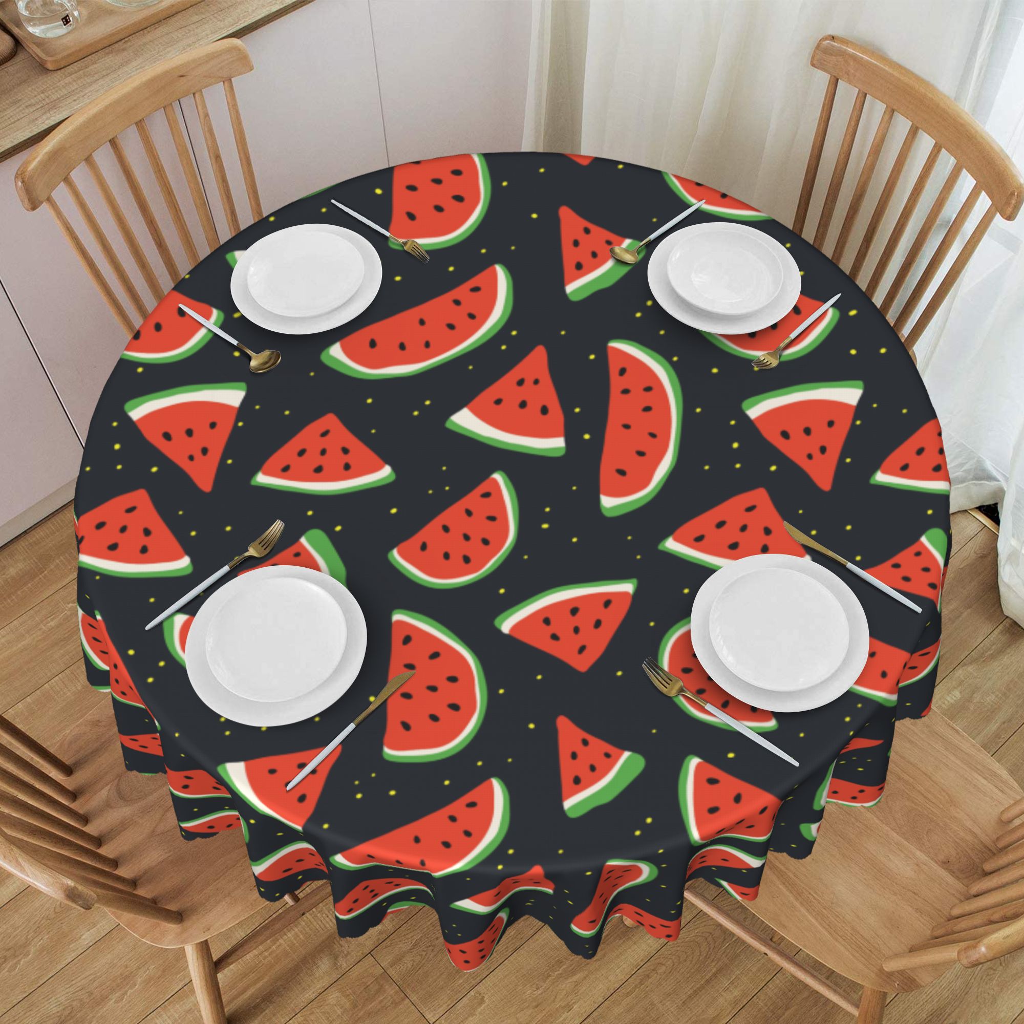 Tablecloth Watermelon Table Cloth For Circular Tables Waterproof ...