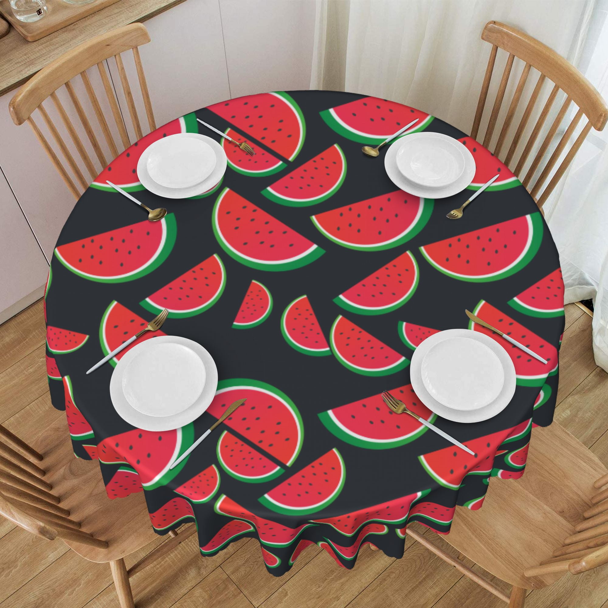 Tablecloth Watermelon Table Cloth For Circular Tables Waterproof ...