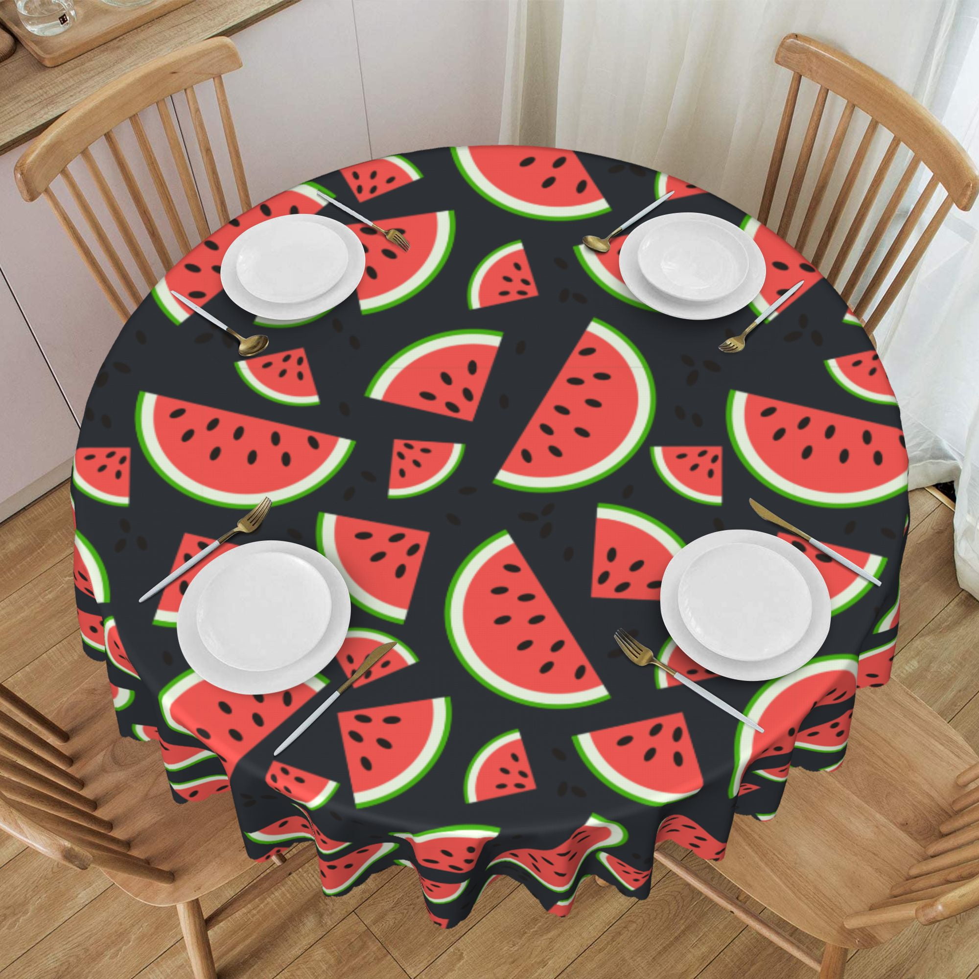 Tablecloth Watermelon Table Cloth For Circular Tables Waterproof ...