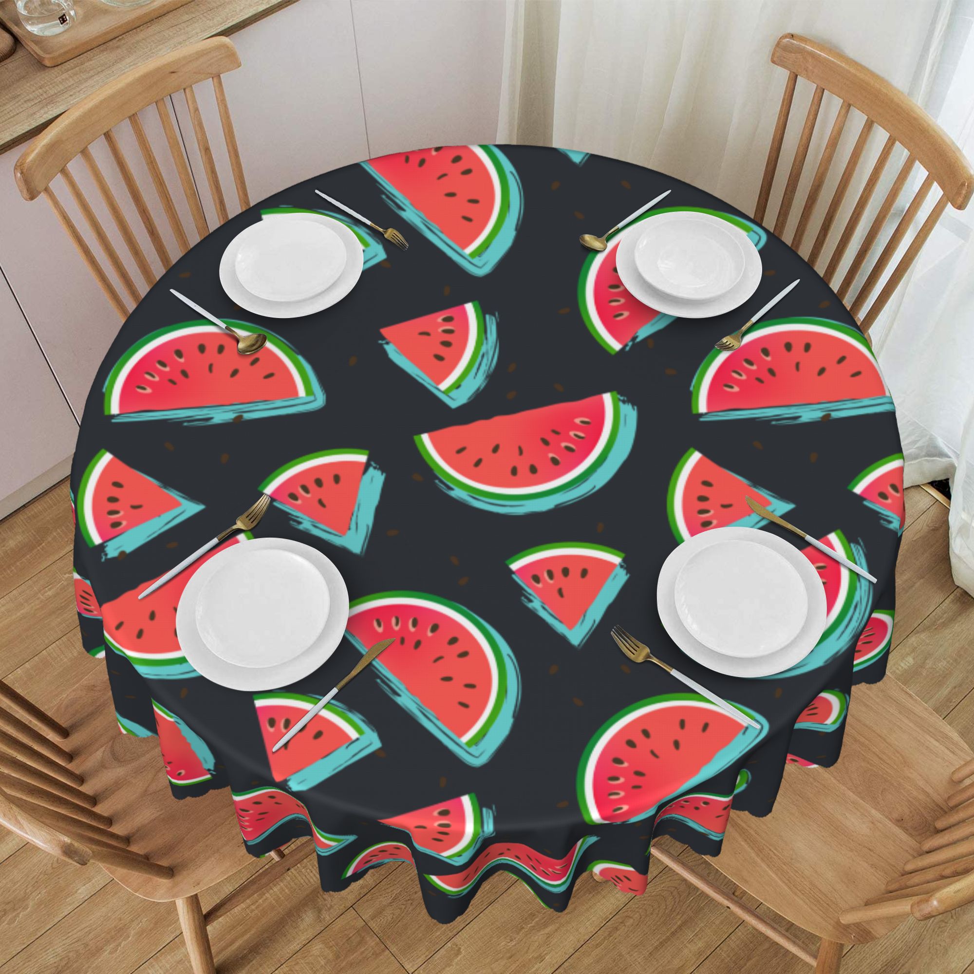 Tablecloth Watermelon Table Cloth For Circular Tables Waterproof ...