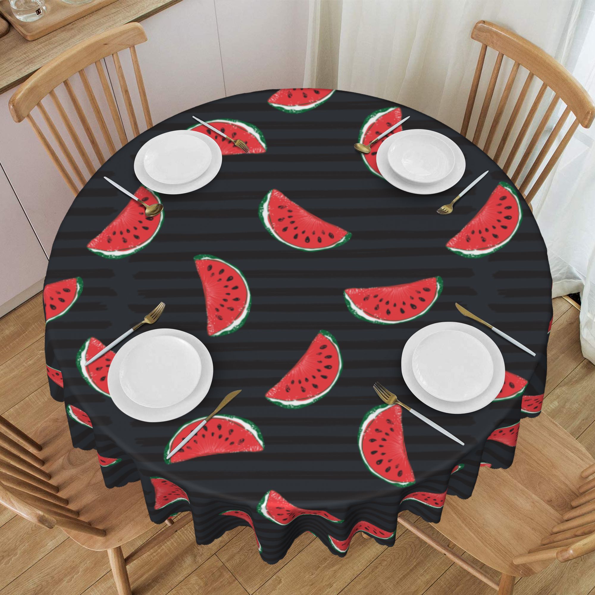 Tablecloth Watermelon Table Cloth For Circular Tables Waterproof ...
