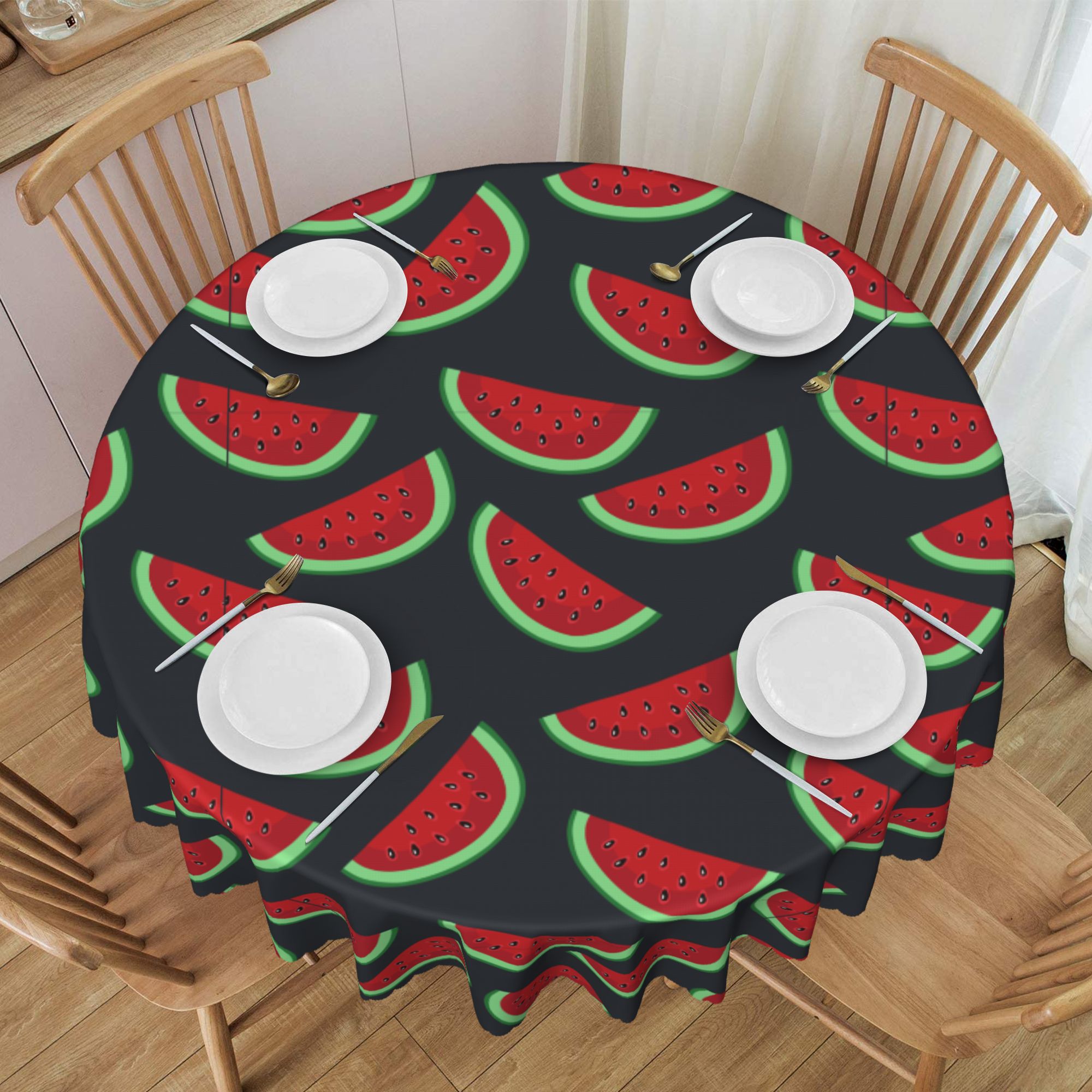 Tablecloth Watermelon Table Cloth For Circular Tables Waterproof ...
