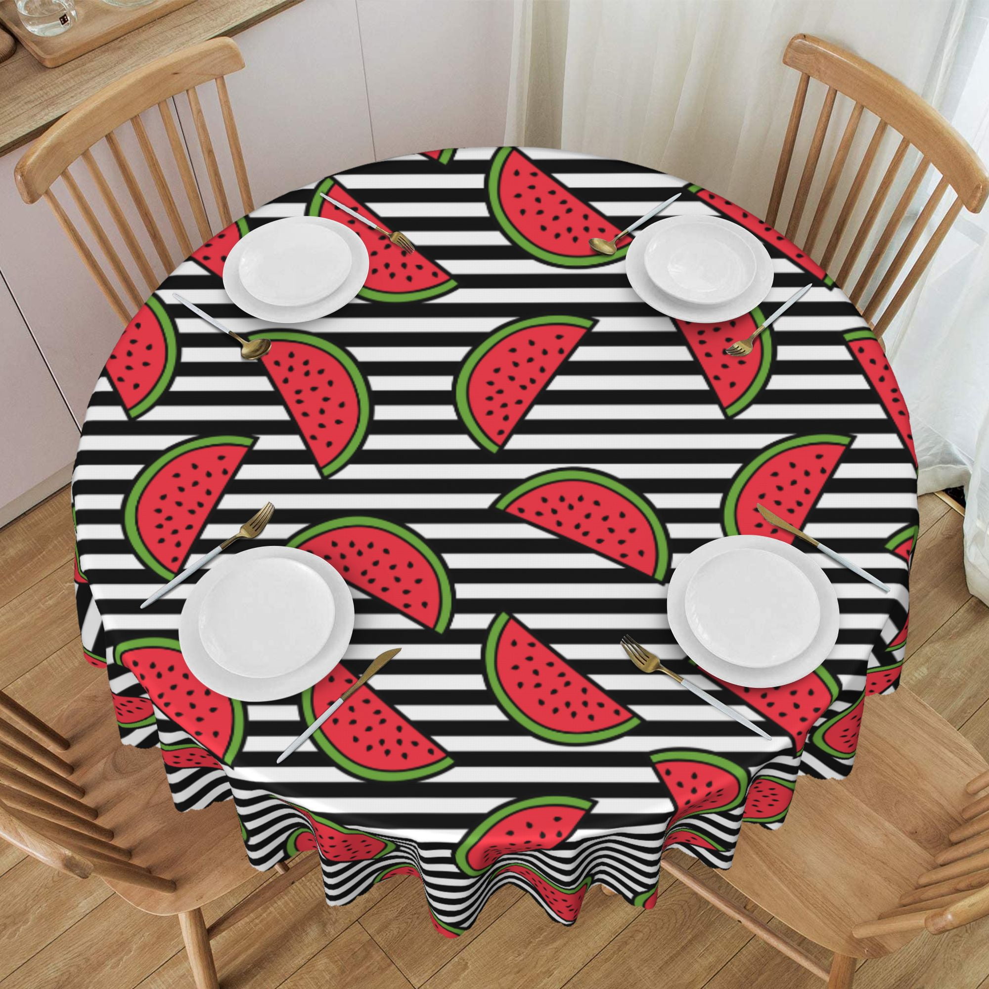 Tablecloth Watermelon Table Cloth For Circular Tables Waterproof ...