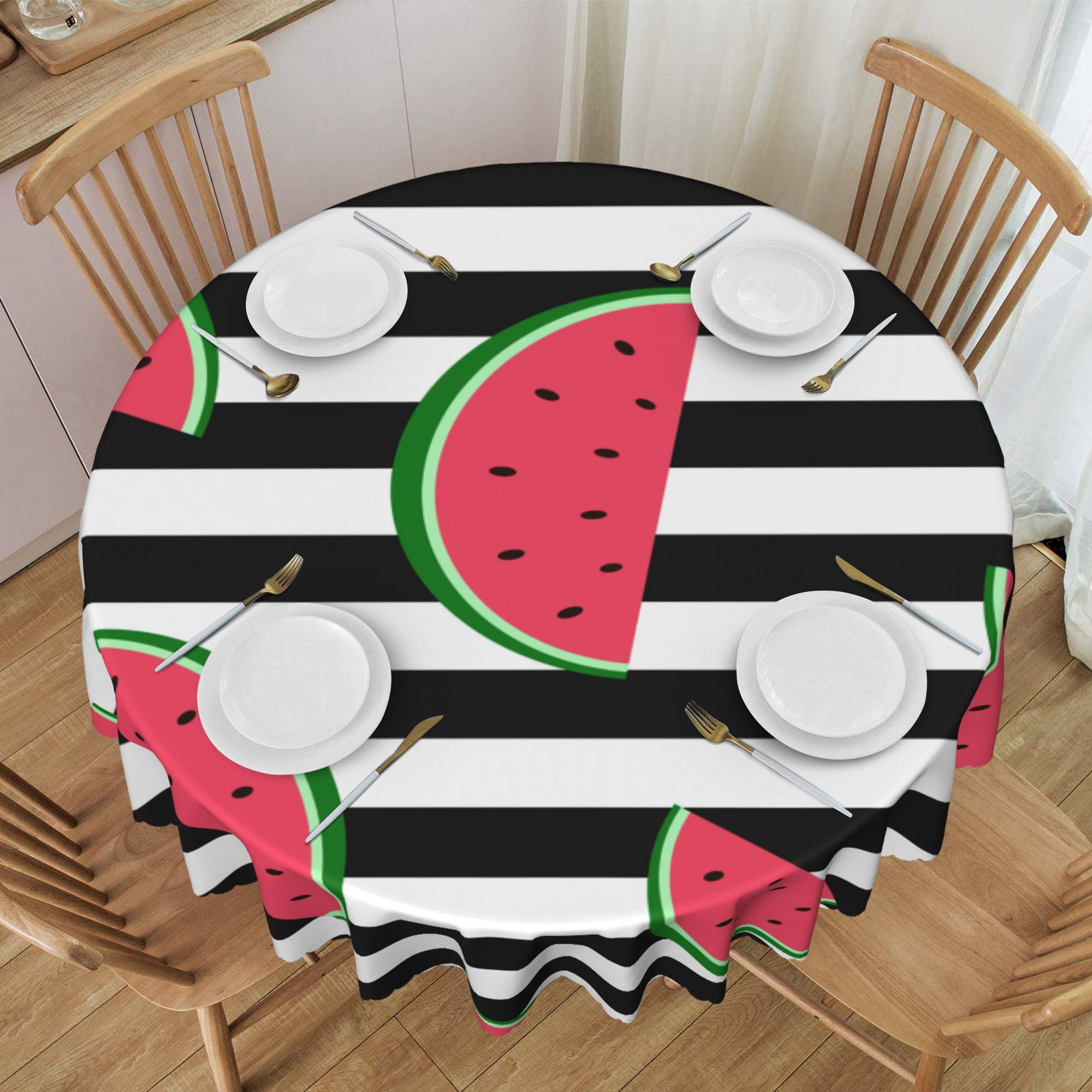 Tablecloth Watermelon Table Cloth For Circular Tables Waterproof ...