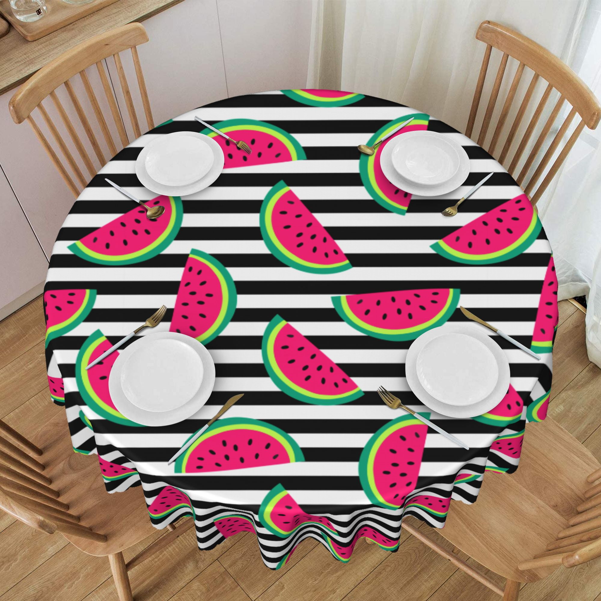 Tablecloth Watermelon Table Cloth For Circular Tables Waterproof ...