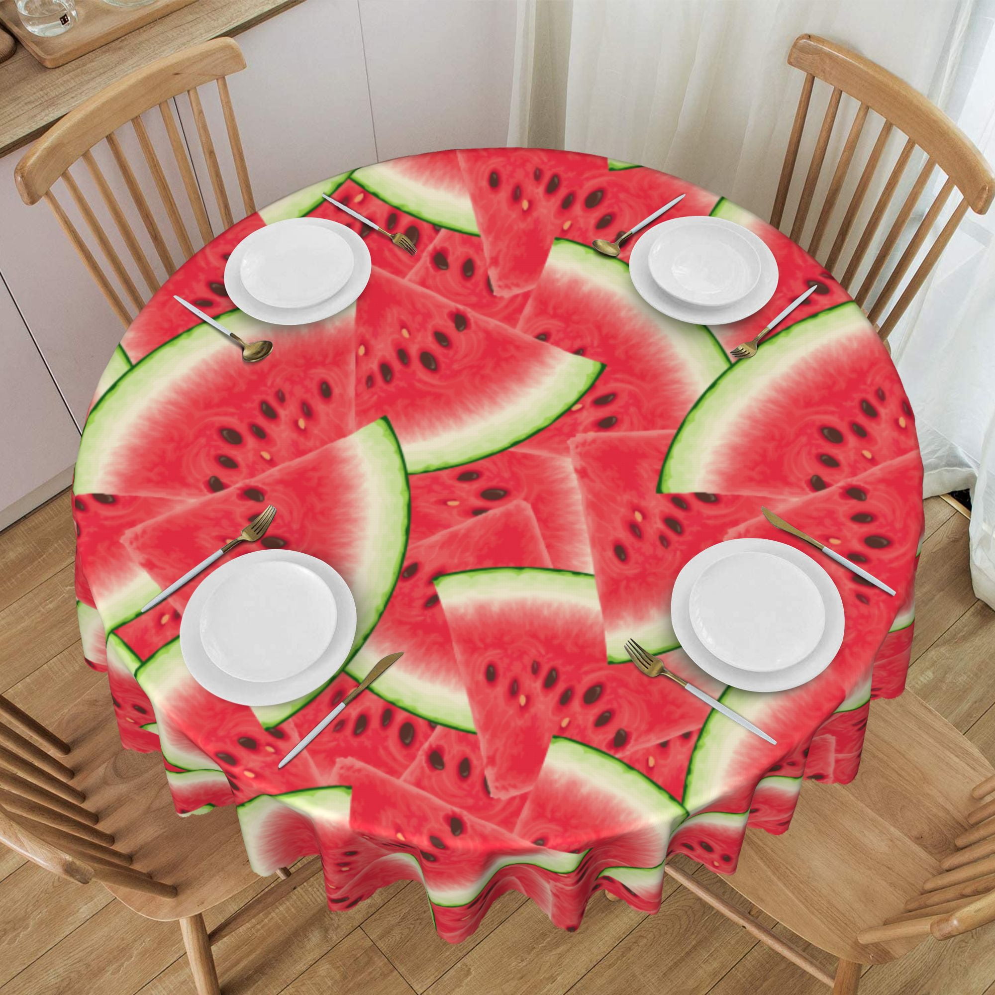 Tablecloth Watermelon Table Cloth For Circular Tables Waterproof ...