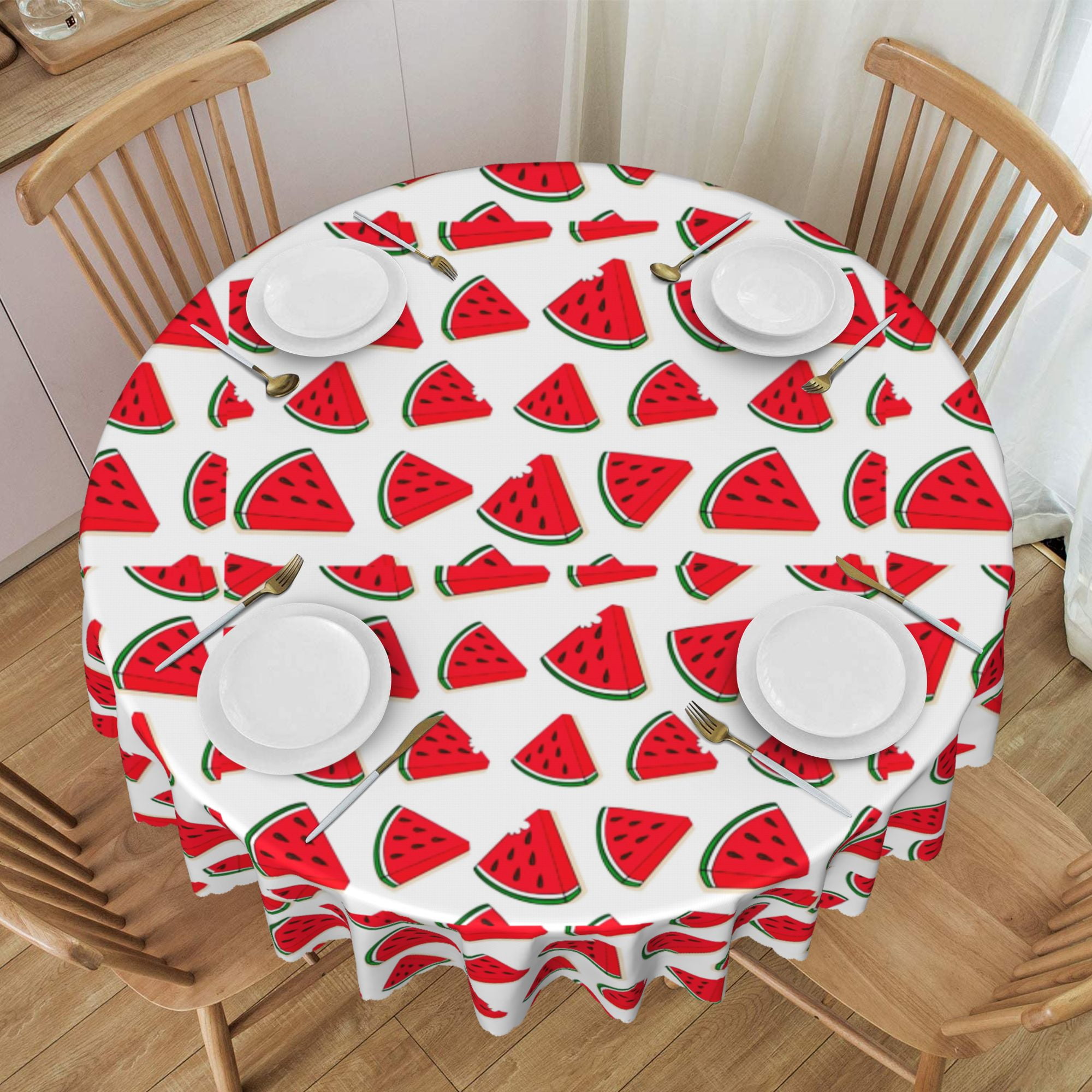 Tablecloth Watermelon Table Cloth For Circular Tables Waterproof ...
