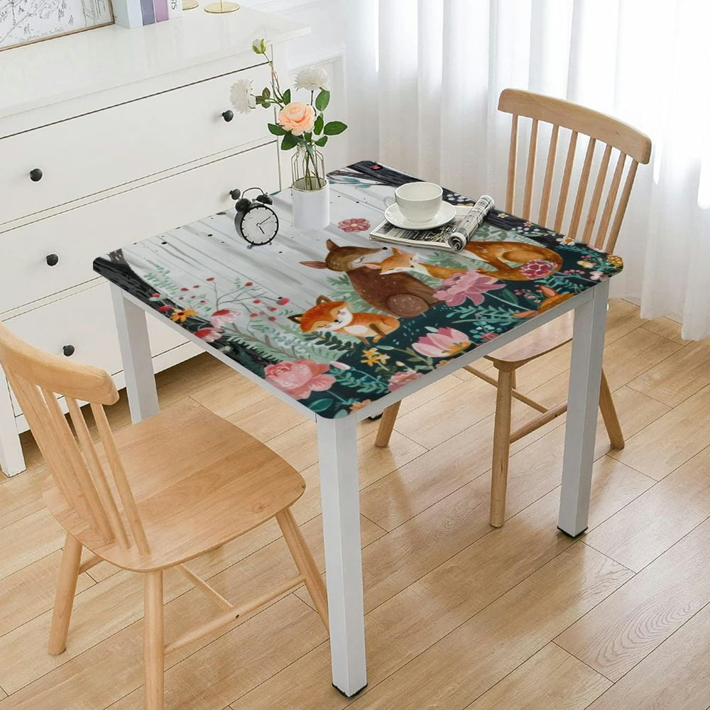 Tablecloth for Girl Baby Shower Decorations Forest Animals Table Covers ...